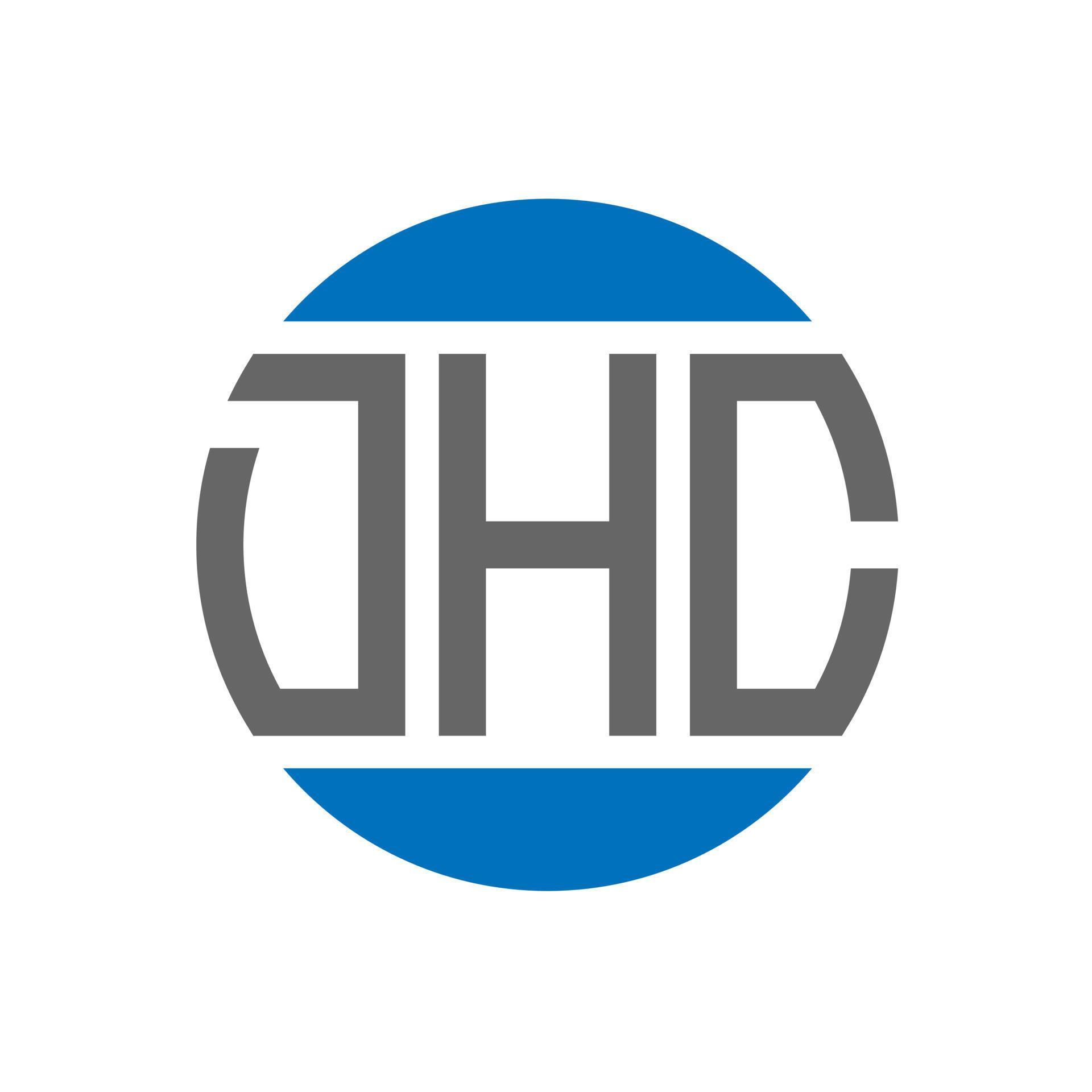 DHC letter logo design on white background. DHC creative initials circle logo concept. DHC ...