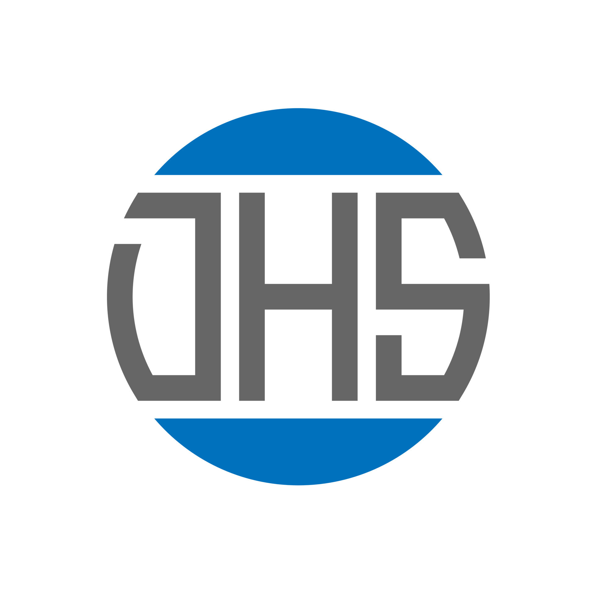 Dhs Letter Logo Design On White Background Dhs Creative Initials Circle Logo Concept Dhs