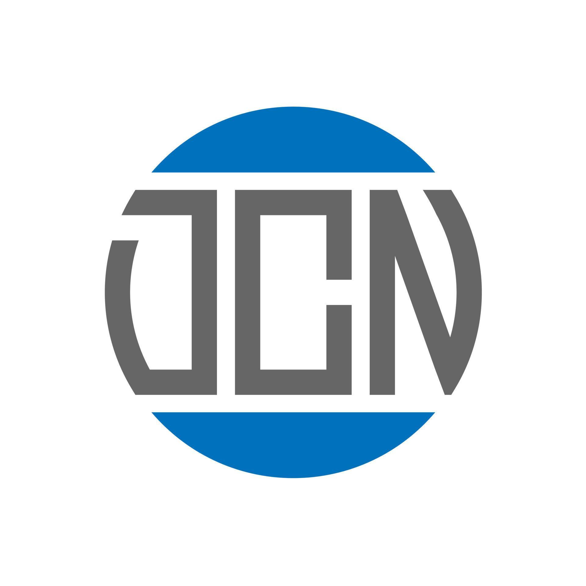 DCN letter logo design on white background. DCN creative initials circle logo concept. DCN ...