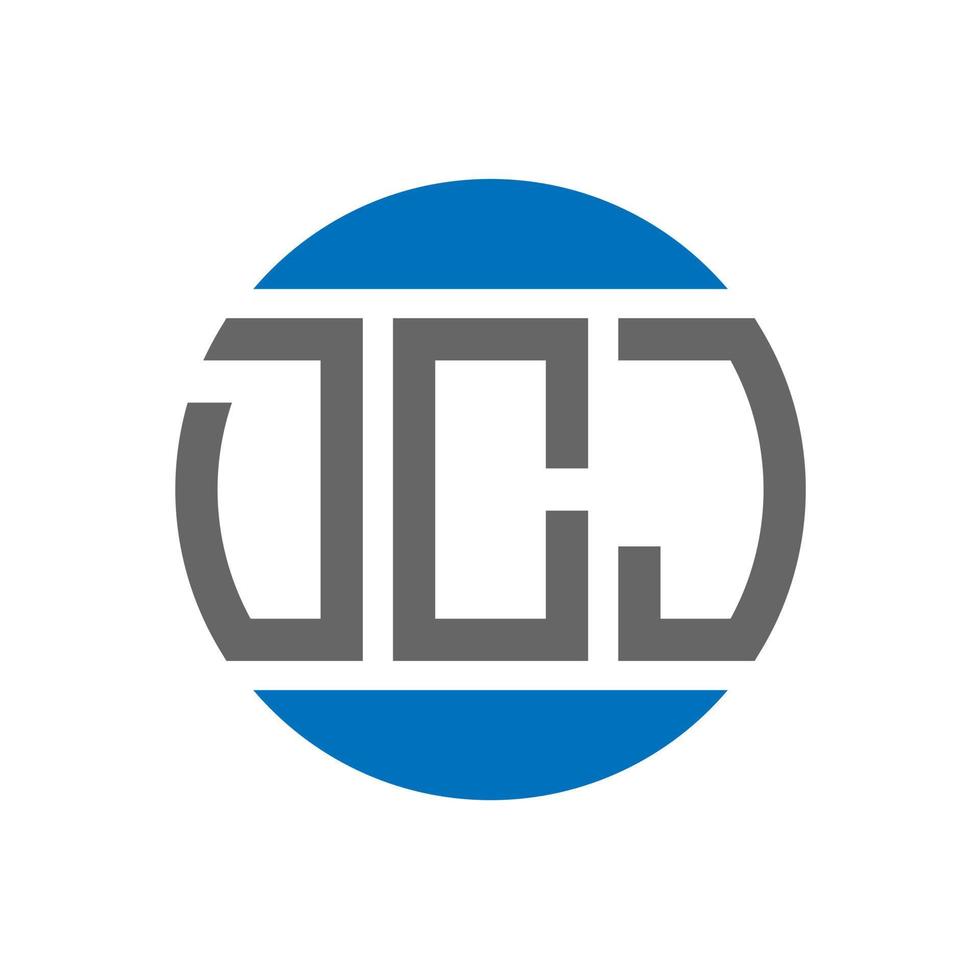 DCJ letter logo design on white background. DCJ creative initials ...
