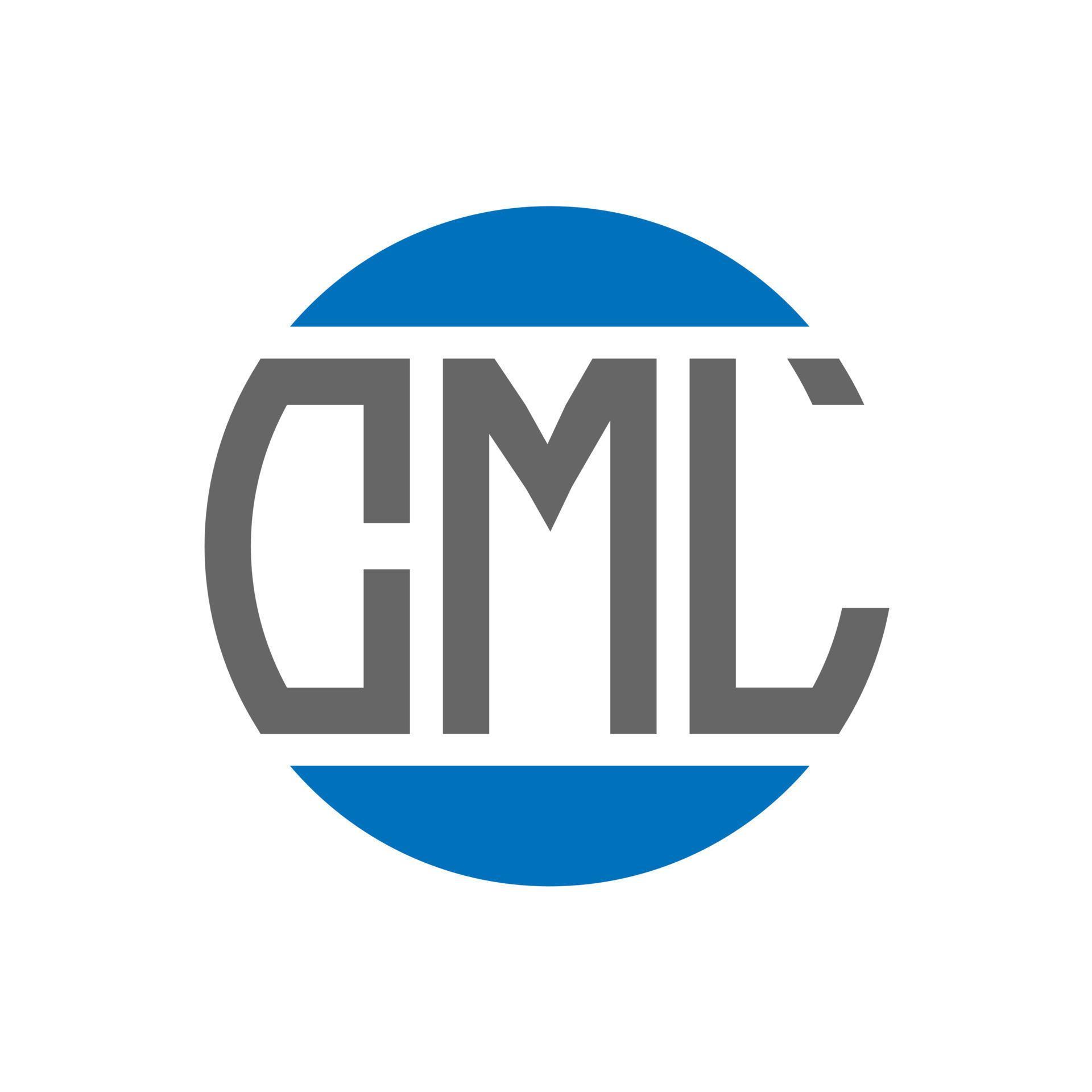 Cml Letter Logo Design On White Background Cml Creative Initials