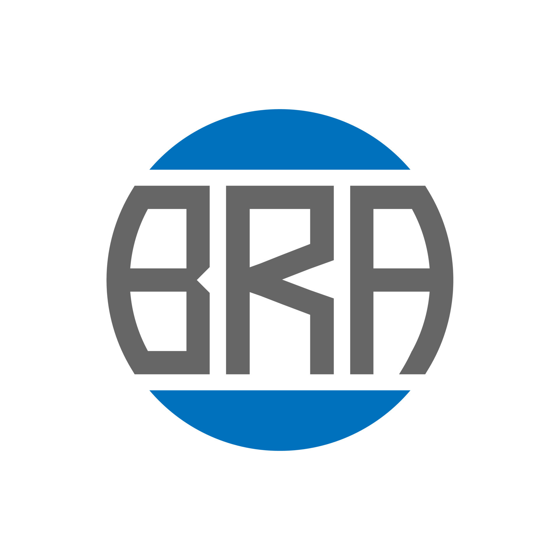 Bra Letter Logo Design On White Background Bra Creative Initials Circle Logo Concept Bra