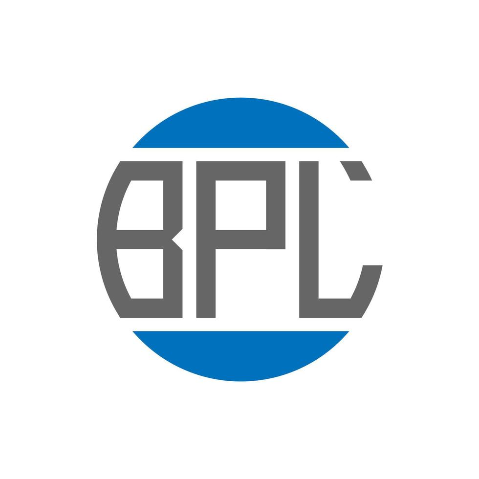 BPL letter logo design on white background. BPL creative initials circle logo concept. BPL ...