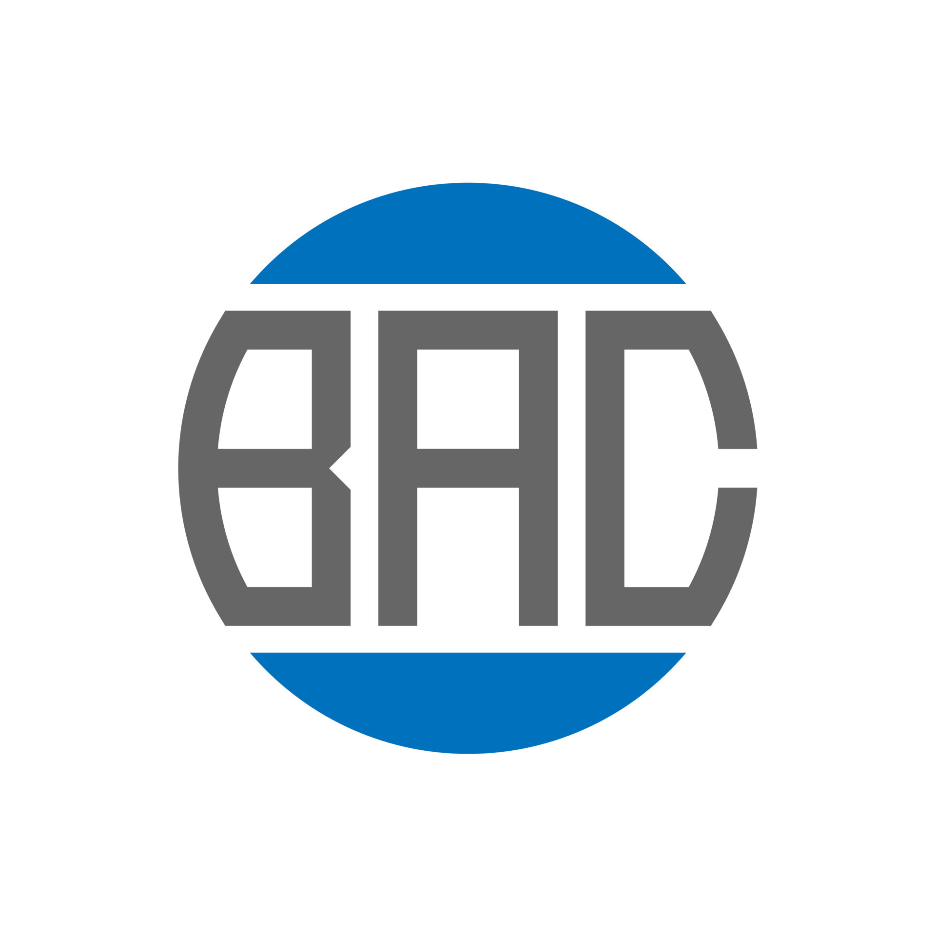 Diseño De Logotipo De Letra Bac Sobre Fondo Blanco Concepto De