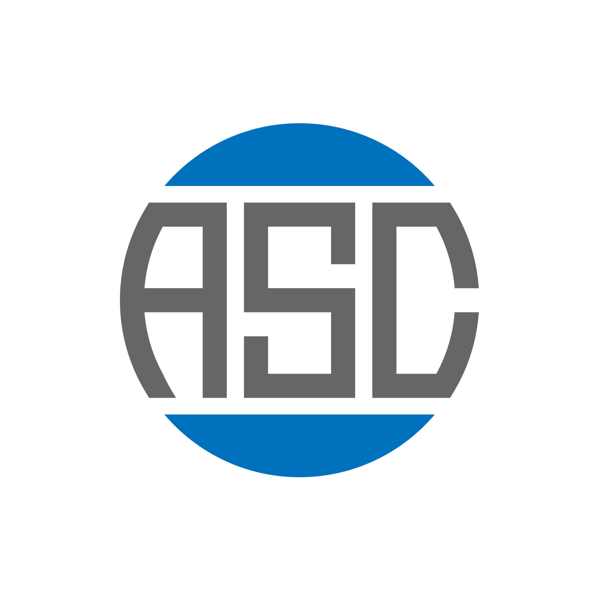 Asc Letter Logo Design On White Background Asc Creative Initials Circle Logo Concept Asc