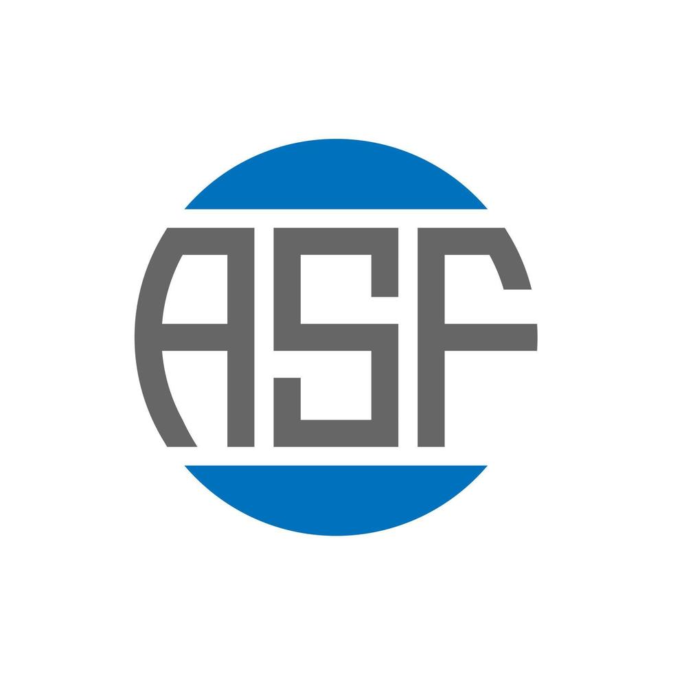 diseño de logotipo de letra asf sobre fondo blanco. concepto de ... diseño de logotipo de letra asf sobre fondo blanco. concepto de ...