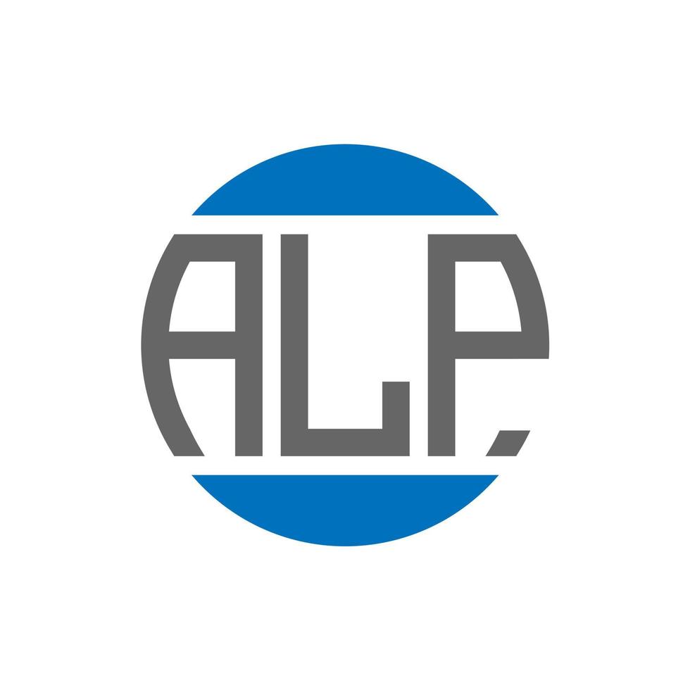 ALP letter logo design on white background. ALP creative initials circle logo concept. ALP ...