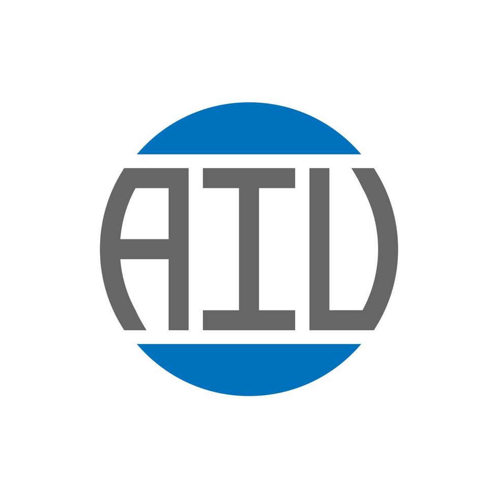 Aiu Letter Logo Design On White Background Aiu Creative Initials Circle Logo Concept Aiu