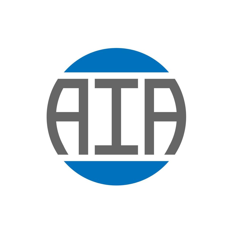 Aia Letter Logo Design On White Background Aia Creative Initials