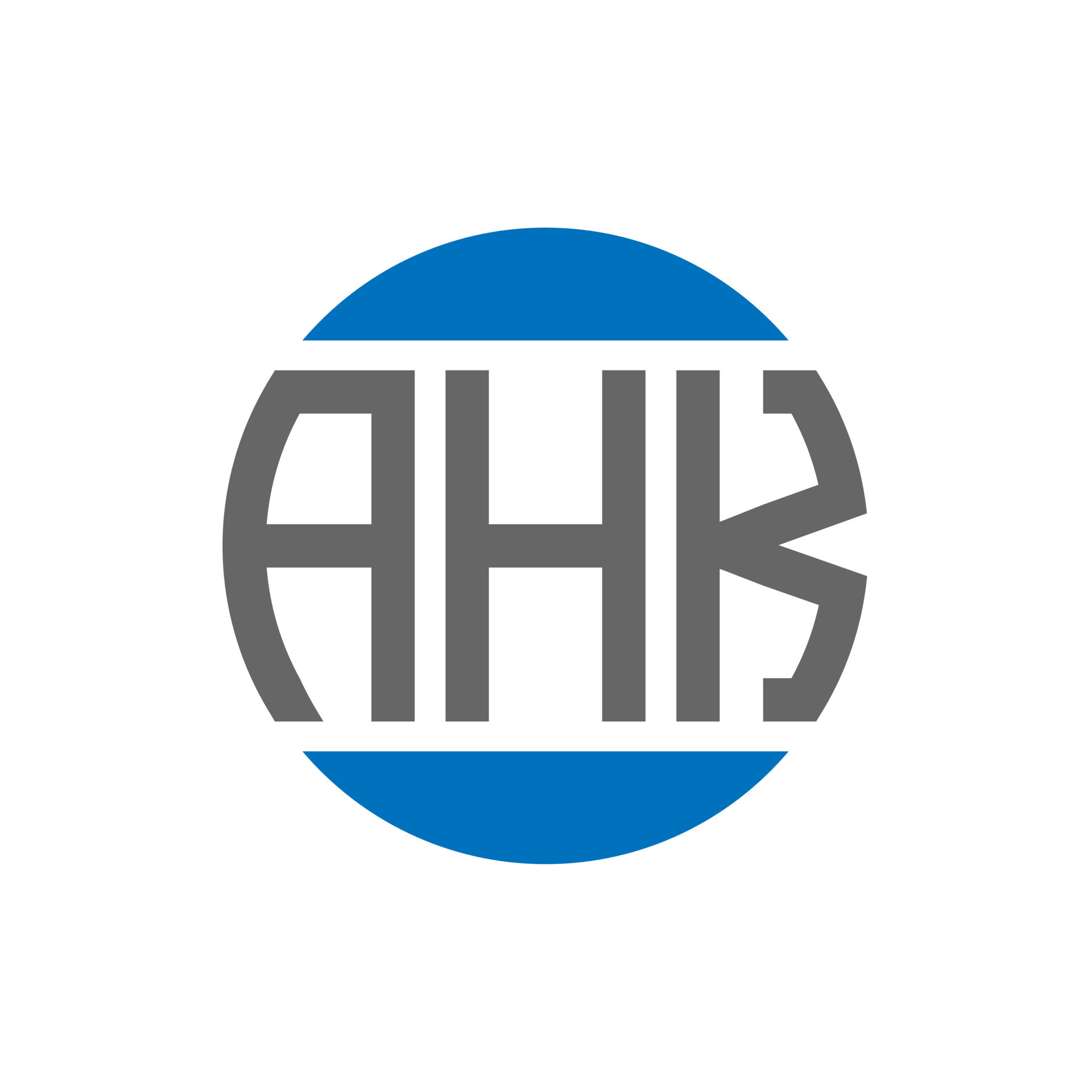 AHK letter logo design on white background. AHK creative initials circle logo concept. AHK ...