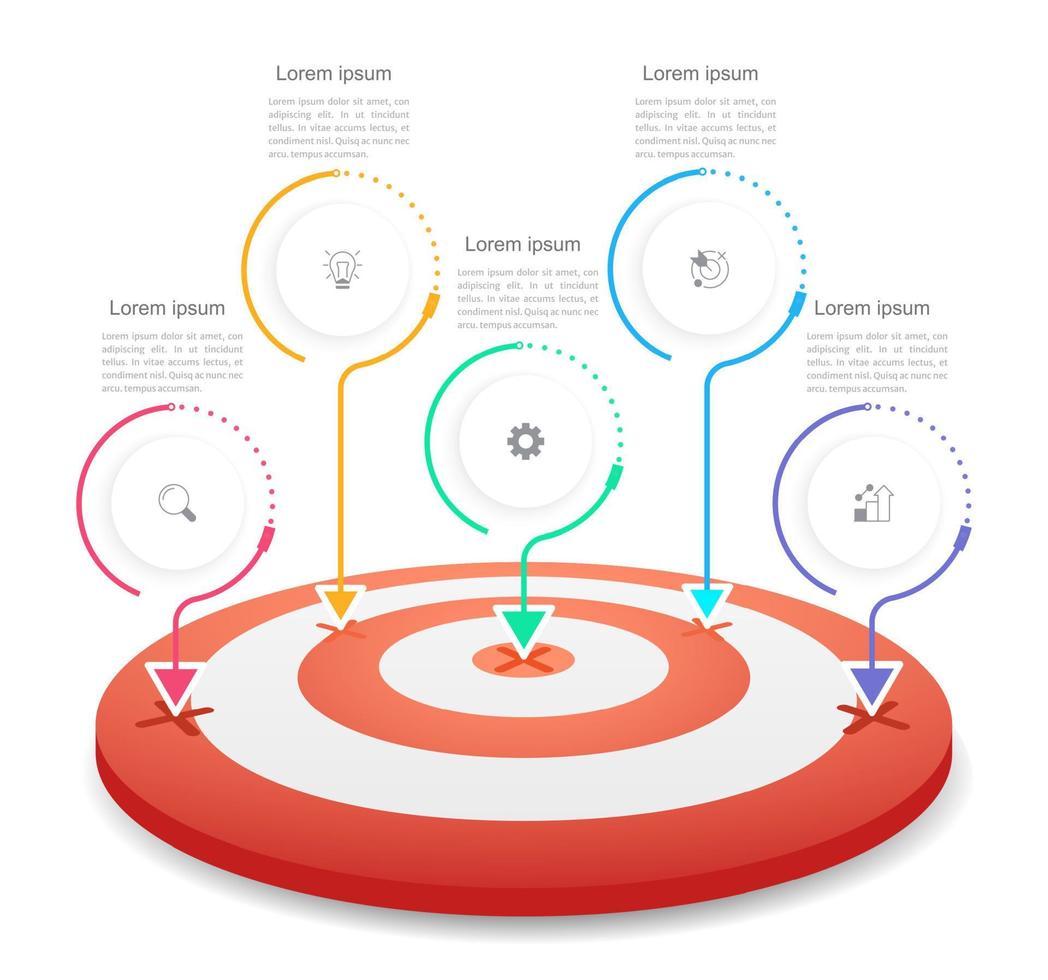 Leader goals infographic chart design template. Abstract infochart with ... Leader goals infographic chart design template. Abstract infochart with ...