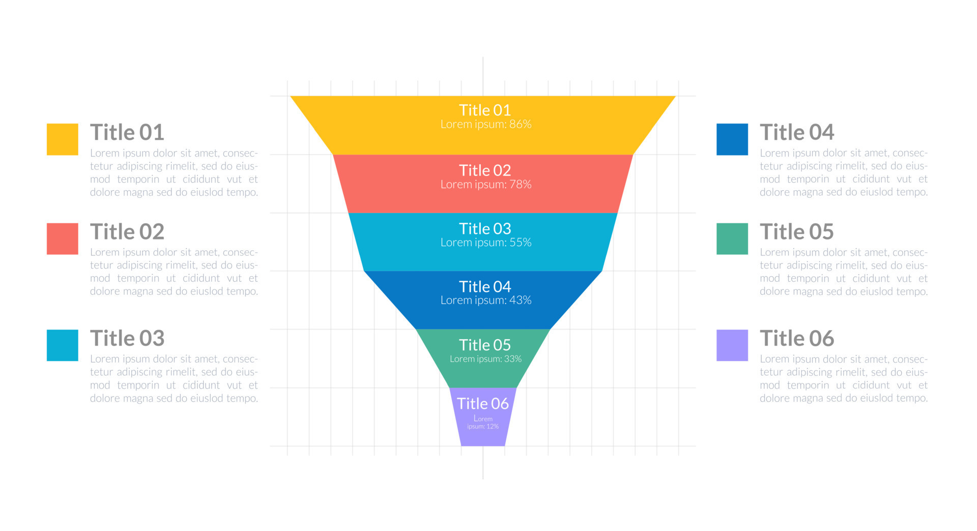 Employment process infographic funnel chart design template. Hiring workforce stages. Human ...