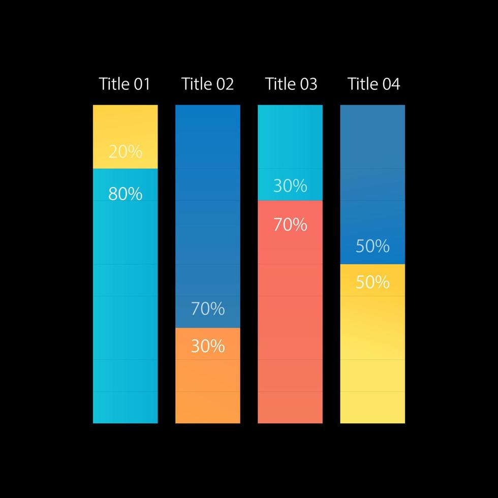 Human research survey infographic chart design template for dark theme ... Human research survey infographic chart design template for dark theme ...