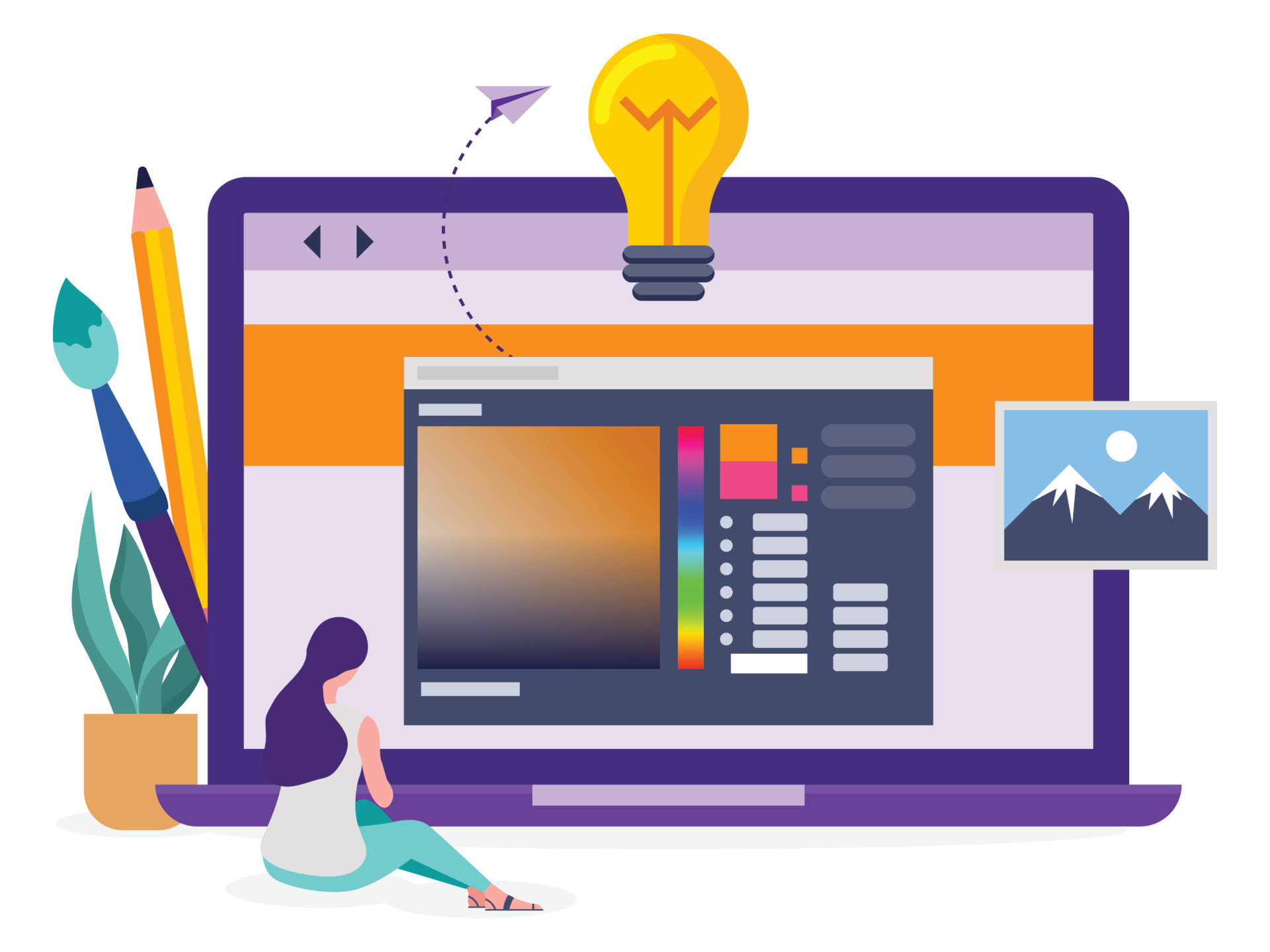 Graphic design creative program 15492616 Vector Art at Vecteezy