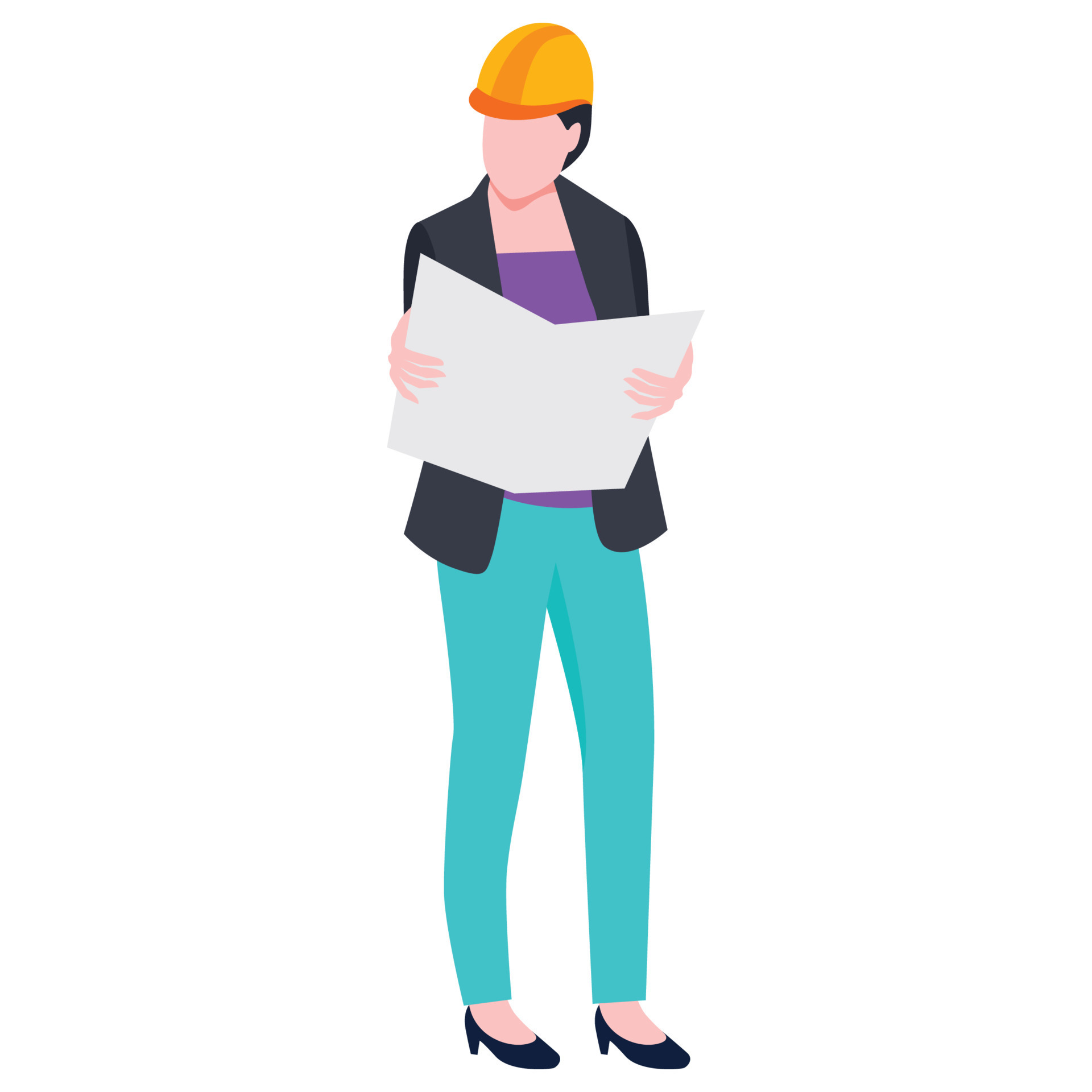 Construction architect engineer worker illustration. 15492631 Vector ...