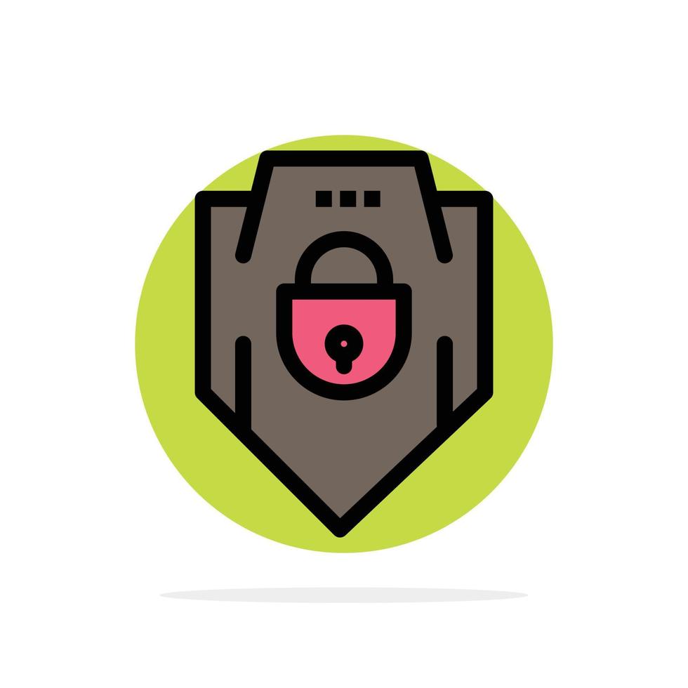 Internet Password Shield Web Security Abstract Circle Background Flat