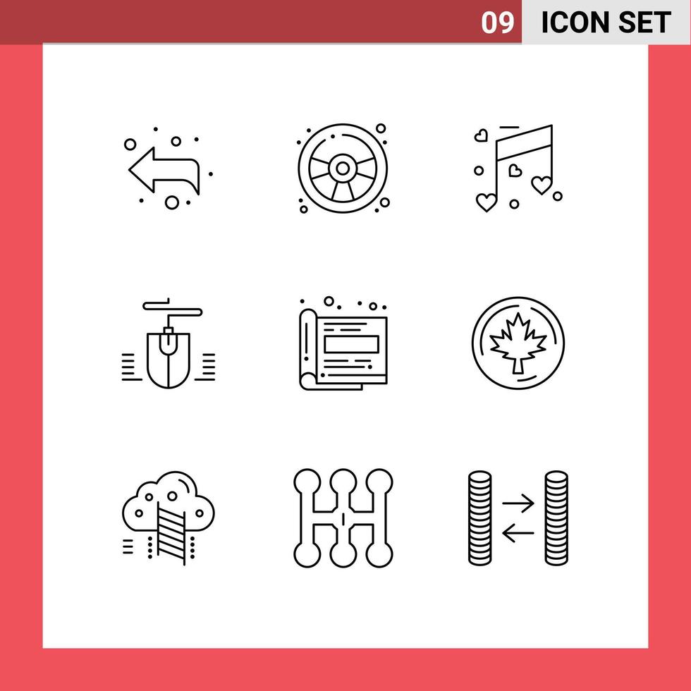 9 Universal Outlines Set For Web And Mobile Applications Paper Magazine