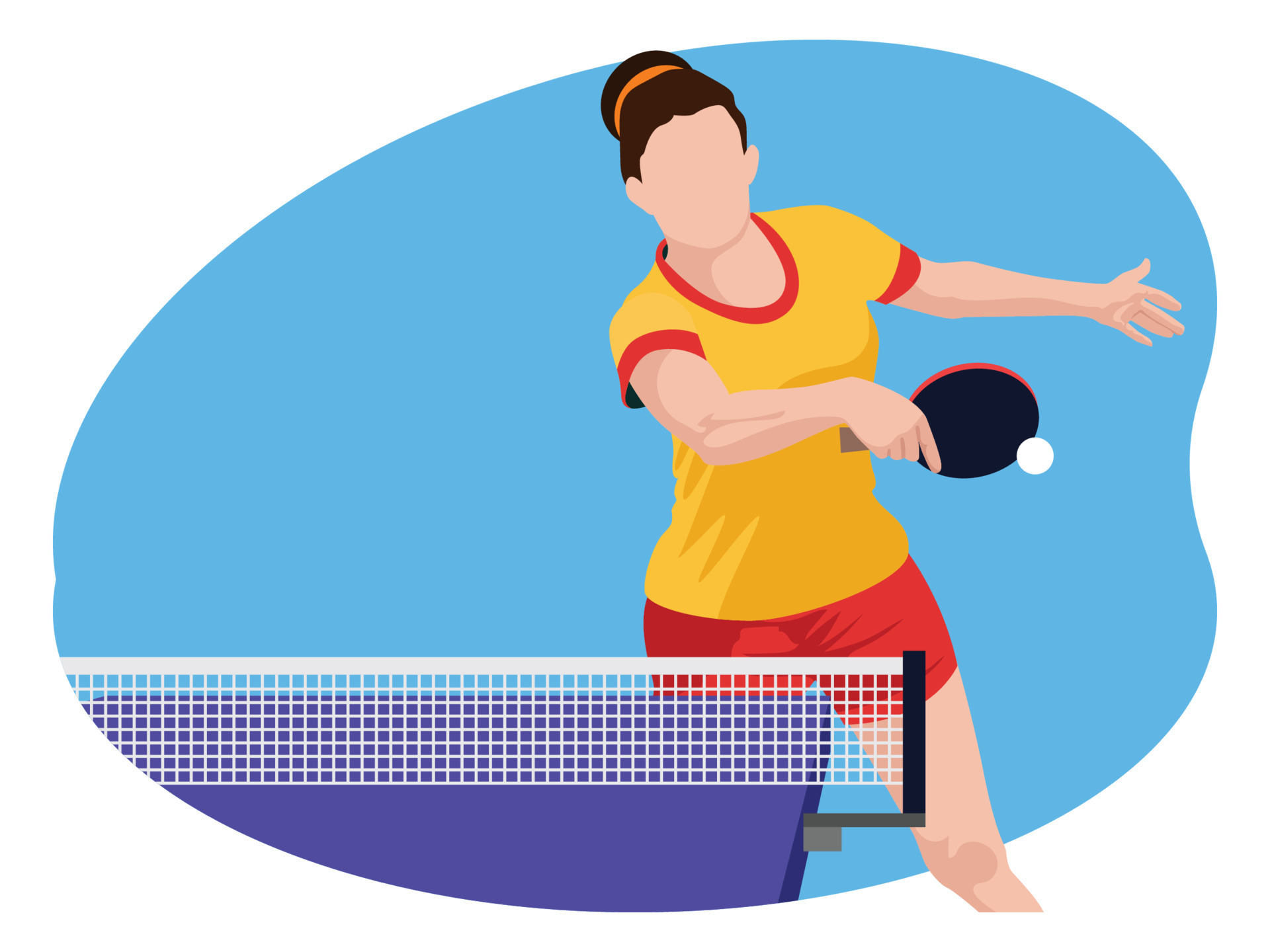 Table tennis player beautiful illustration 15501375 Vector Art at Vecteezy Table tennis player beautiful illustration 15501375 Vector Art at Vecteezy