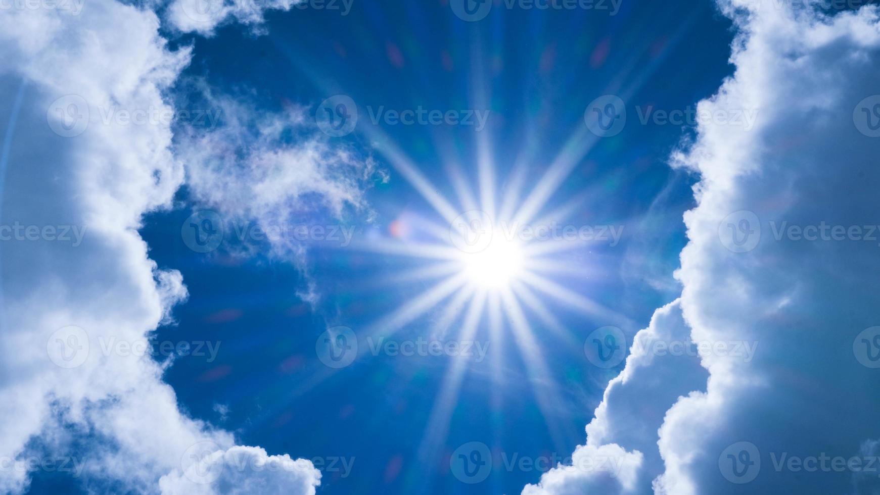 Aerial view of beautiful sky with clouds and sun on a summer day. Time ... Aerial view of beautiful sky with clouds and sun on a summer day. Time ...