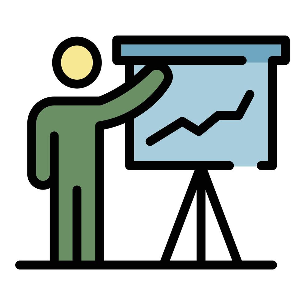 Man Show Banner Icon Color Outline Vector 15506658 Vector Art At Vecteezy