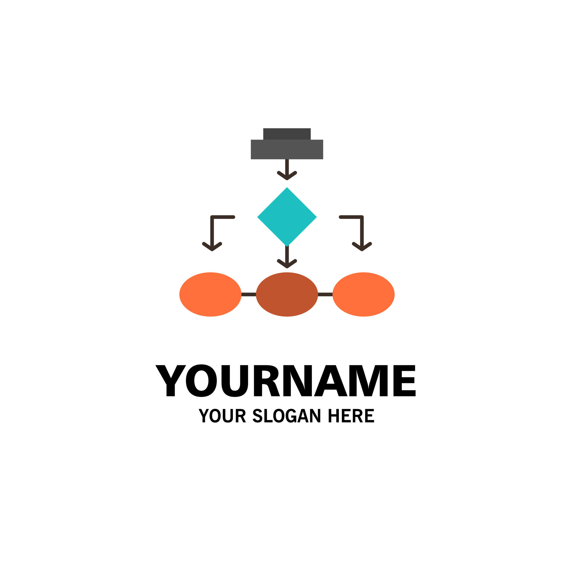 Flowchart Algorithm Business Data Architecture Scheme Structure Workflow Business Logo Template