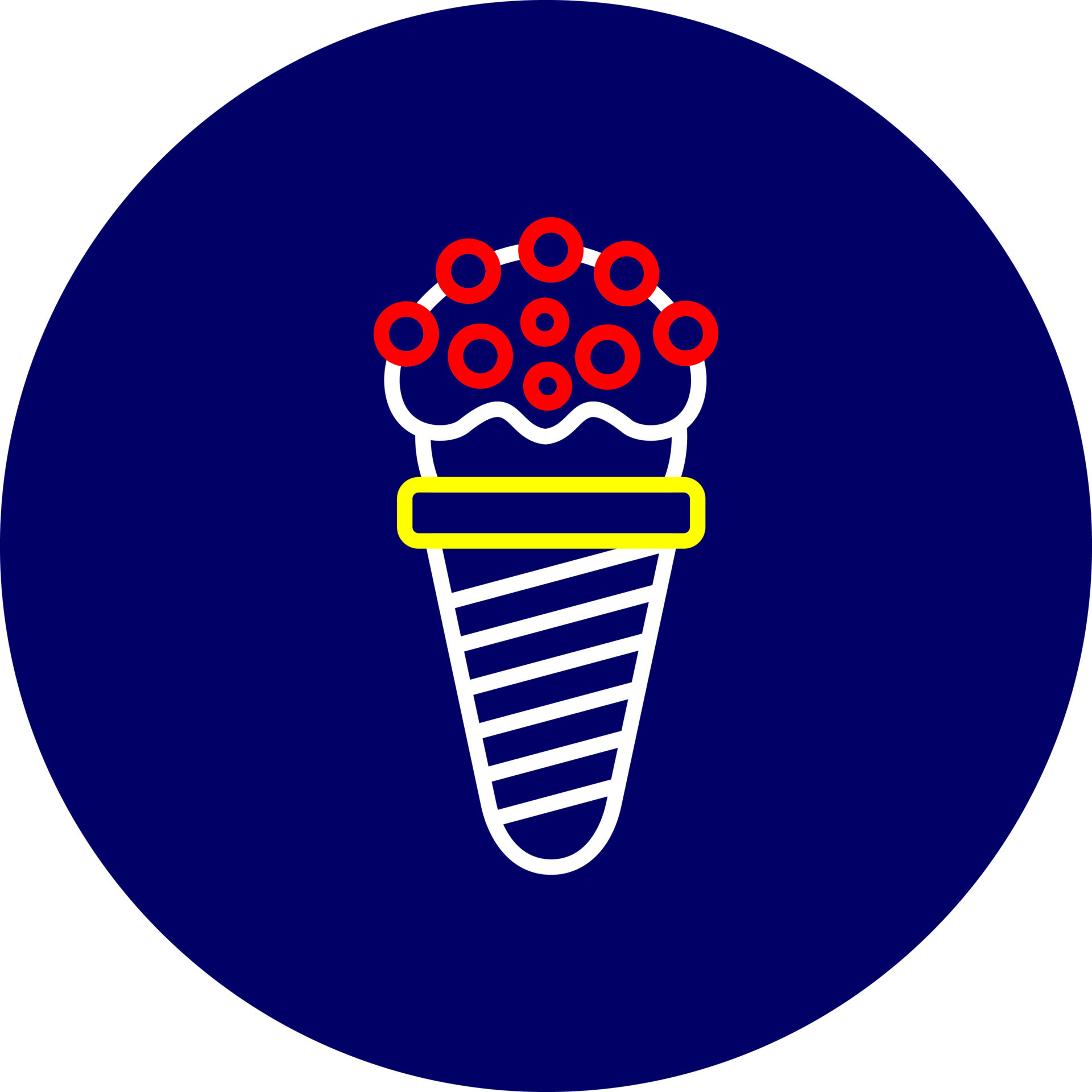 Ice Cream Cone Creative Icon Design 15513499 Vector Art At Vecteezy