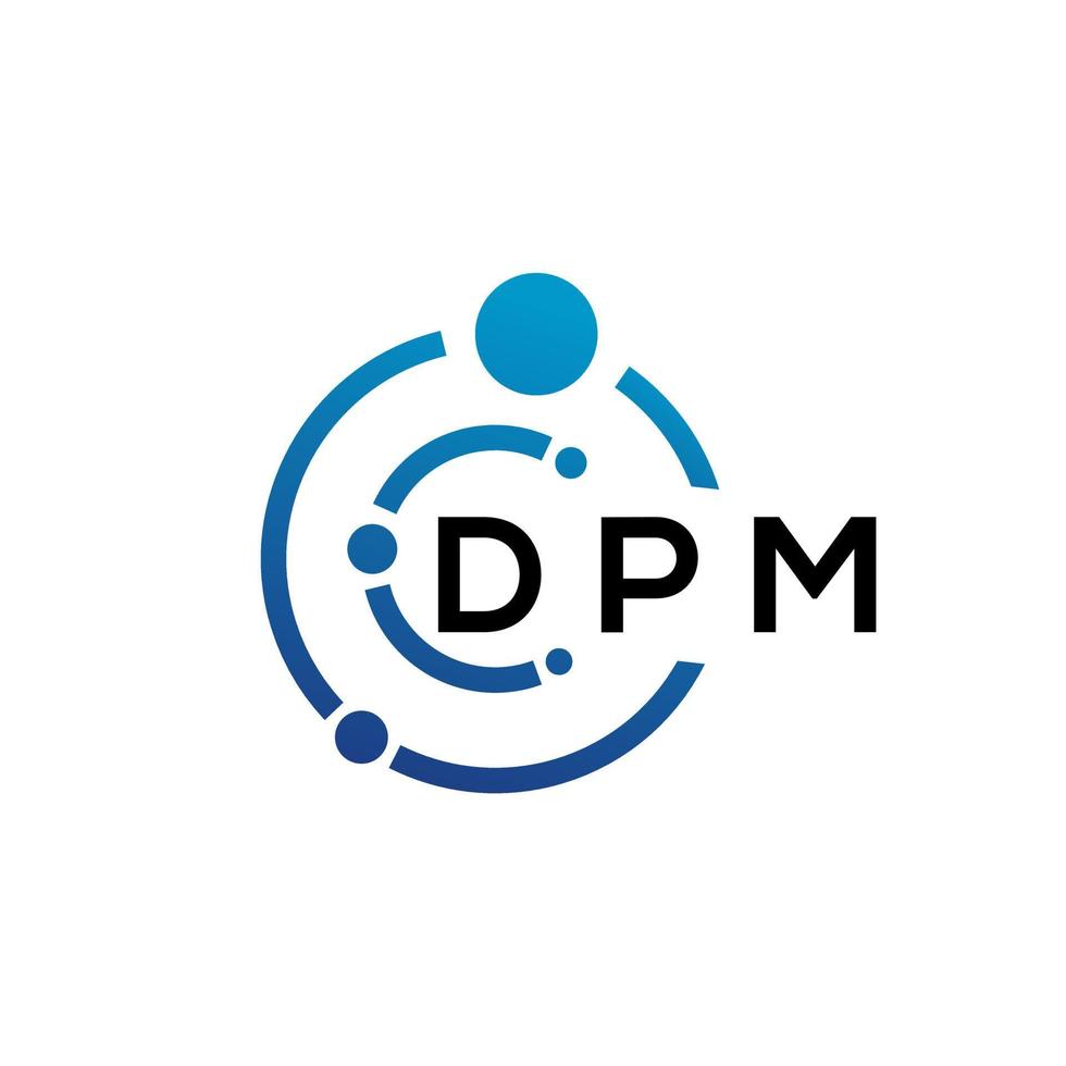 diseño de logotipo de letra dpm sobre fondo blanco. concepto de ... diseño de logotipo de letra dpm sobre fondo blanco. concepto de ...