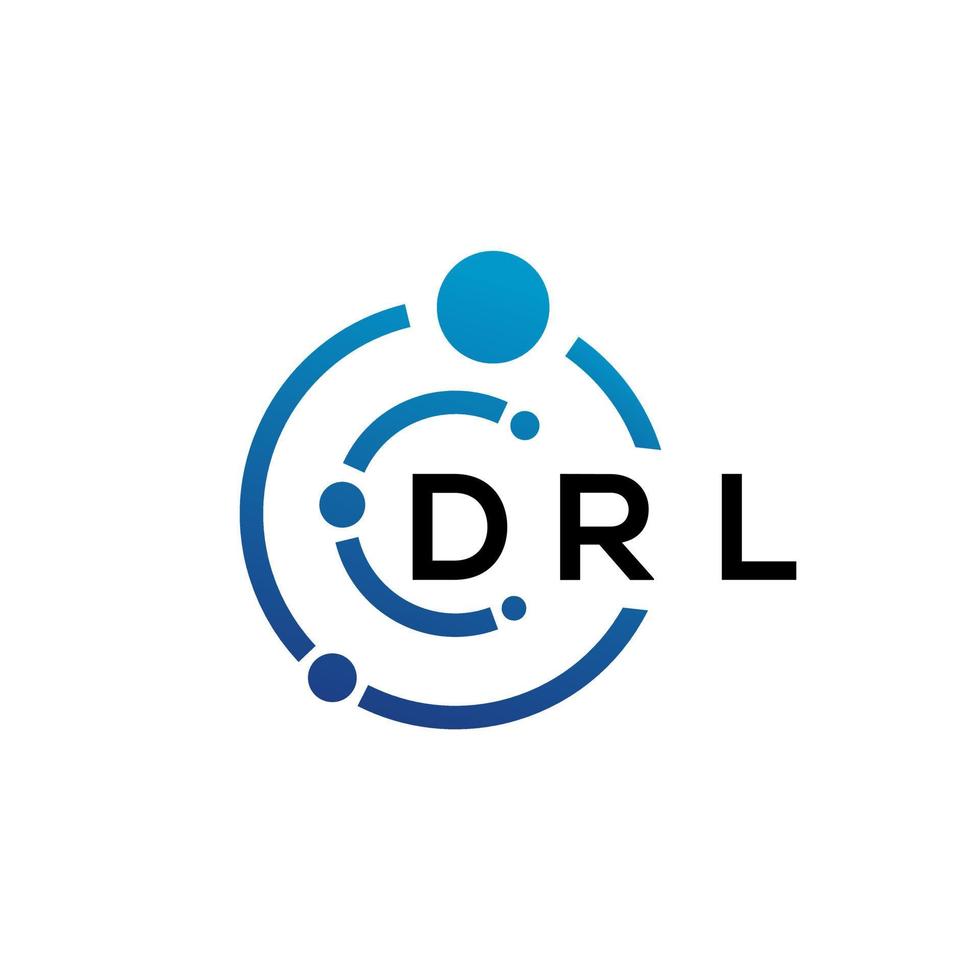 DRL letter logo design on white background. DRL creative initials letter logo concept. DRL ...
