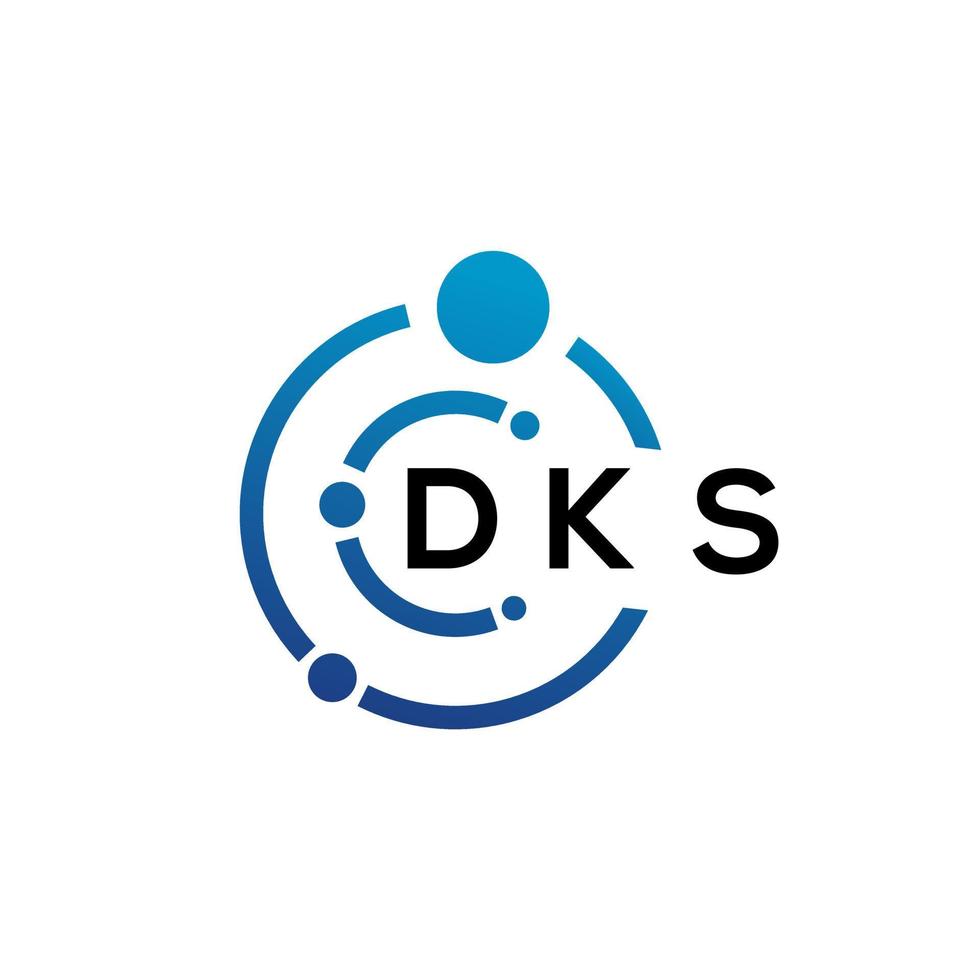 diseño del logotipo de la letra dks sobre fondo blanco. concepto de logotipo de letra de ...