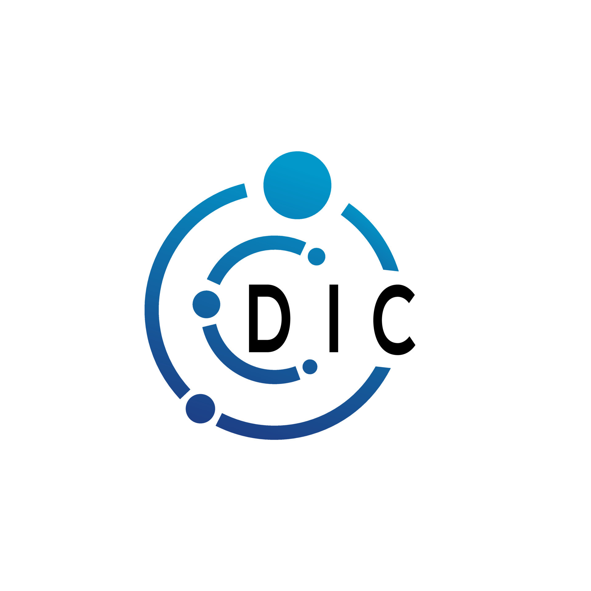 DIC letter logo design on white background. DIC creative initials ... DIC letter logo design on white background. DIC creative initials ...