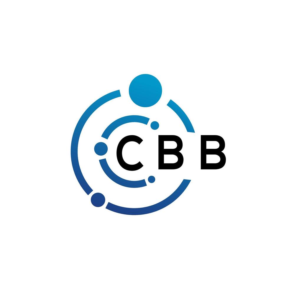 diseño de logotipo de letra cbb sobre fondo blanco. concepto de logotipo de letra de iniciales ...