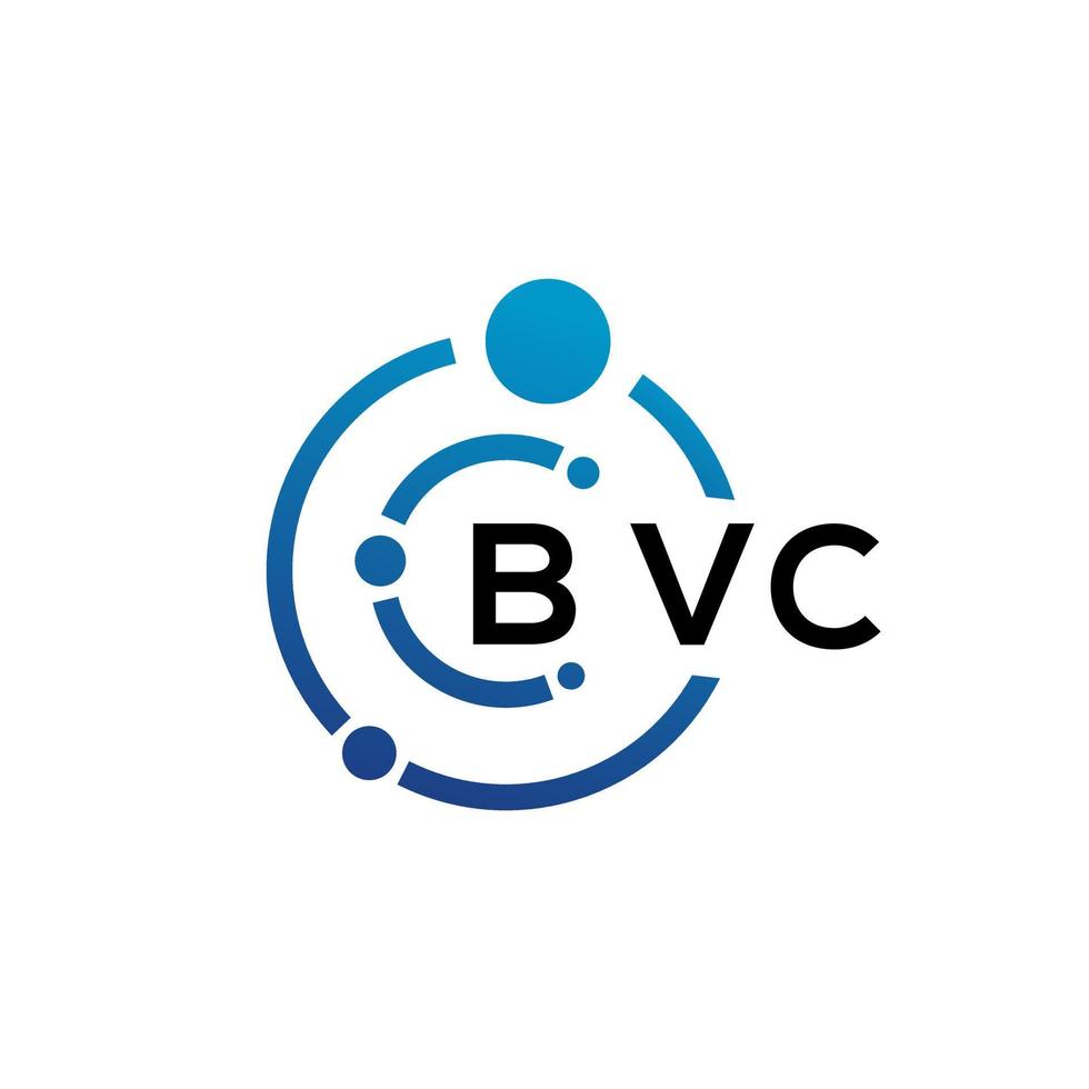 diseño de logotipo de letra bvc sobre fondo blanco. concepto de logotipo de letra de iniciales ...