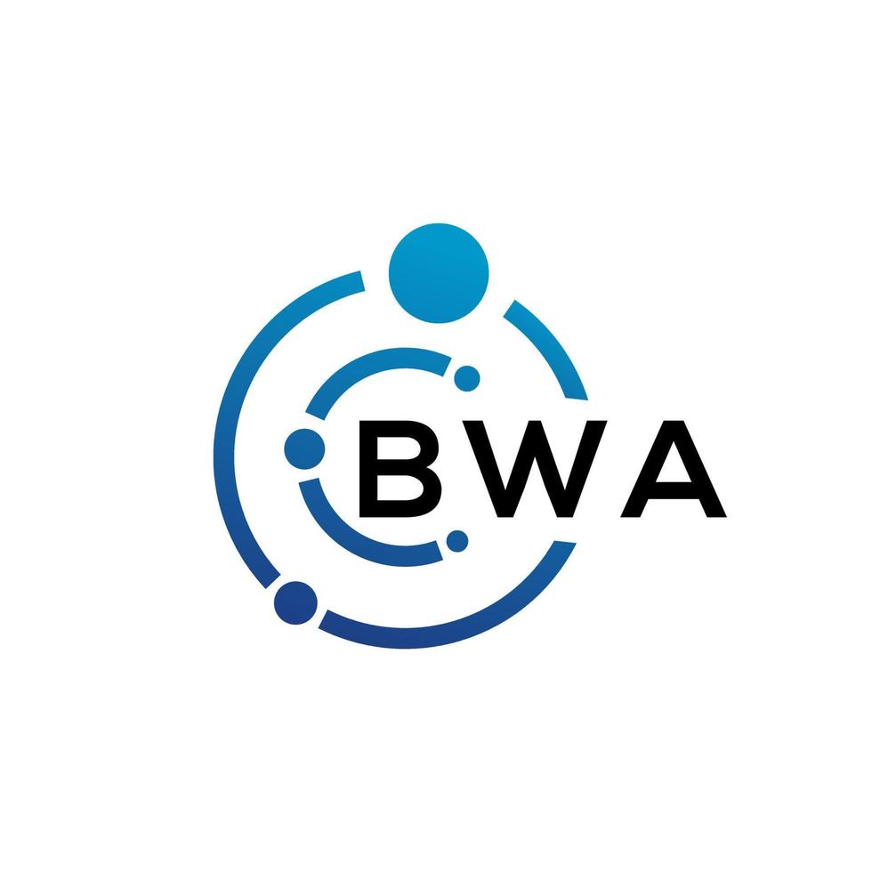 BWA letter logo design on white background. BWA creative initials letter logo concept. BWA ...