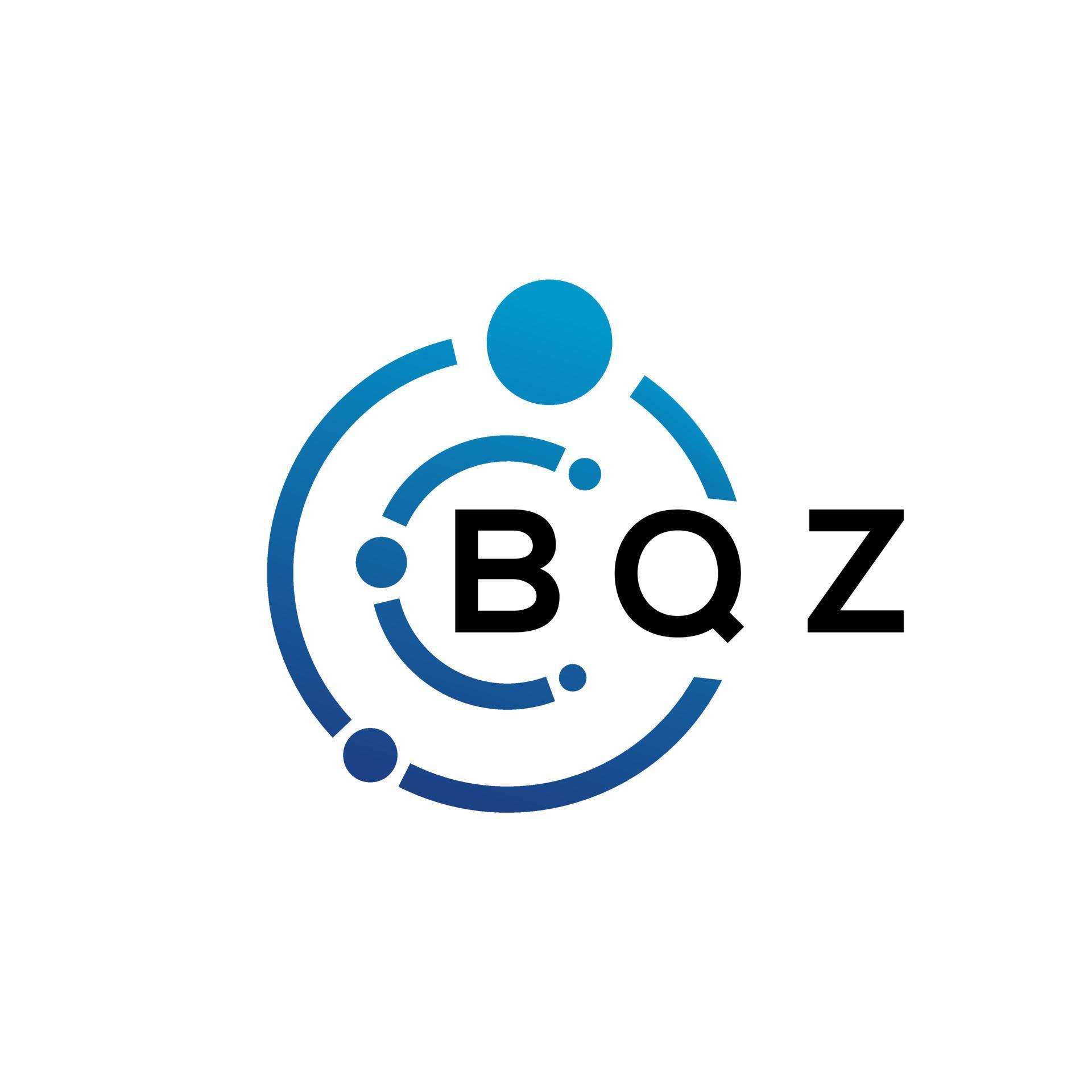 BQZ letter logo design on white background. BQZ creative initials letter logo concept. BQZ ...