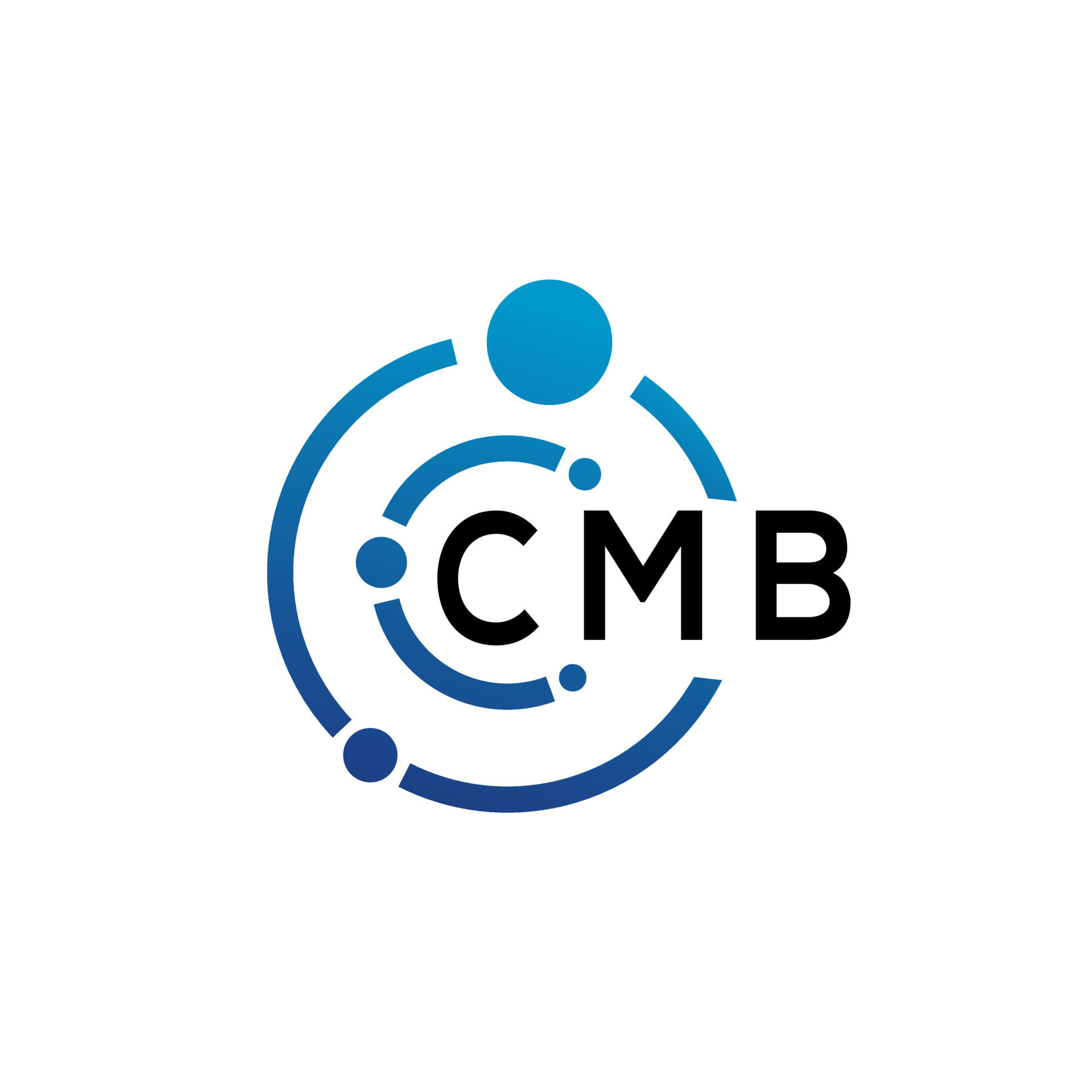 CMB letter logo design on white background. CMB creative initials letter logo concept. CMB ...