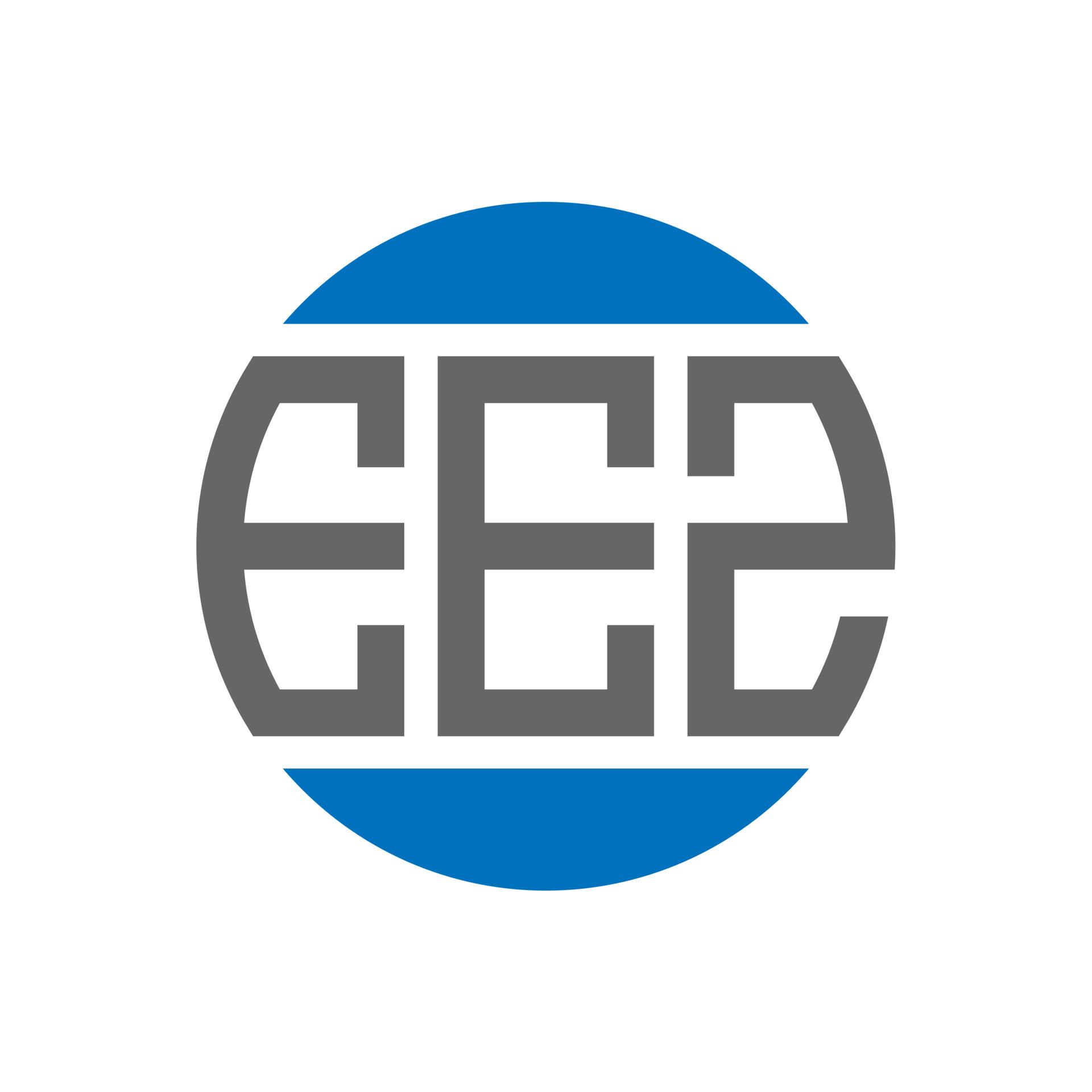 EEZ letter logo design on white background. EEZ creative initials circle logo concept. EEZ ...