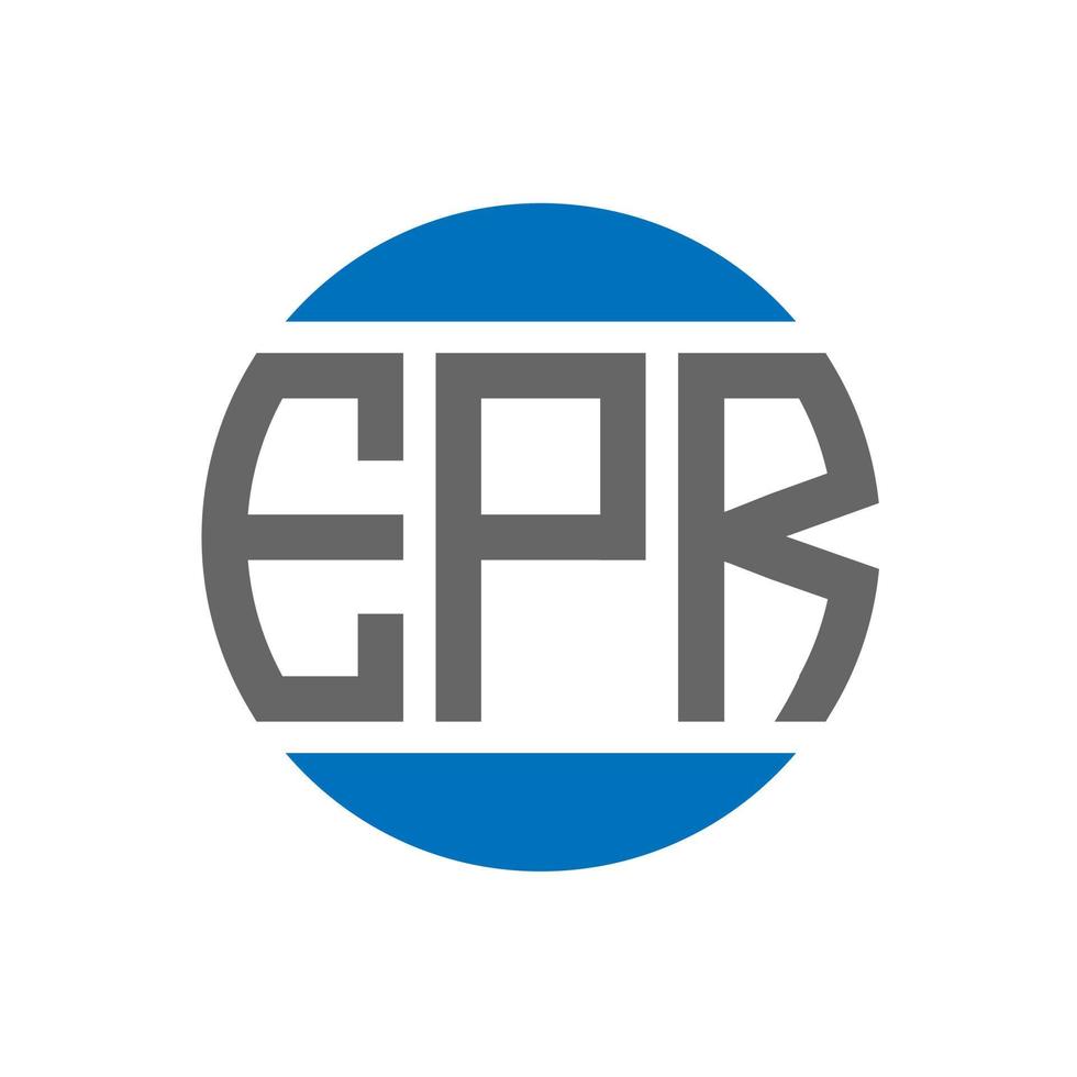 Epr Letter Logo Design On White Background Epr Creative Initials