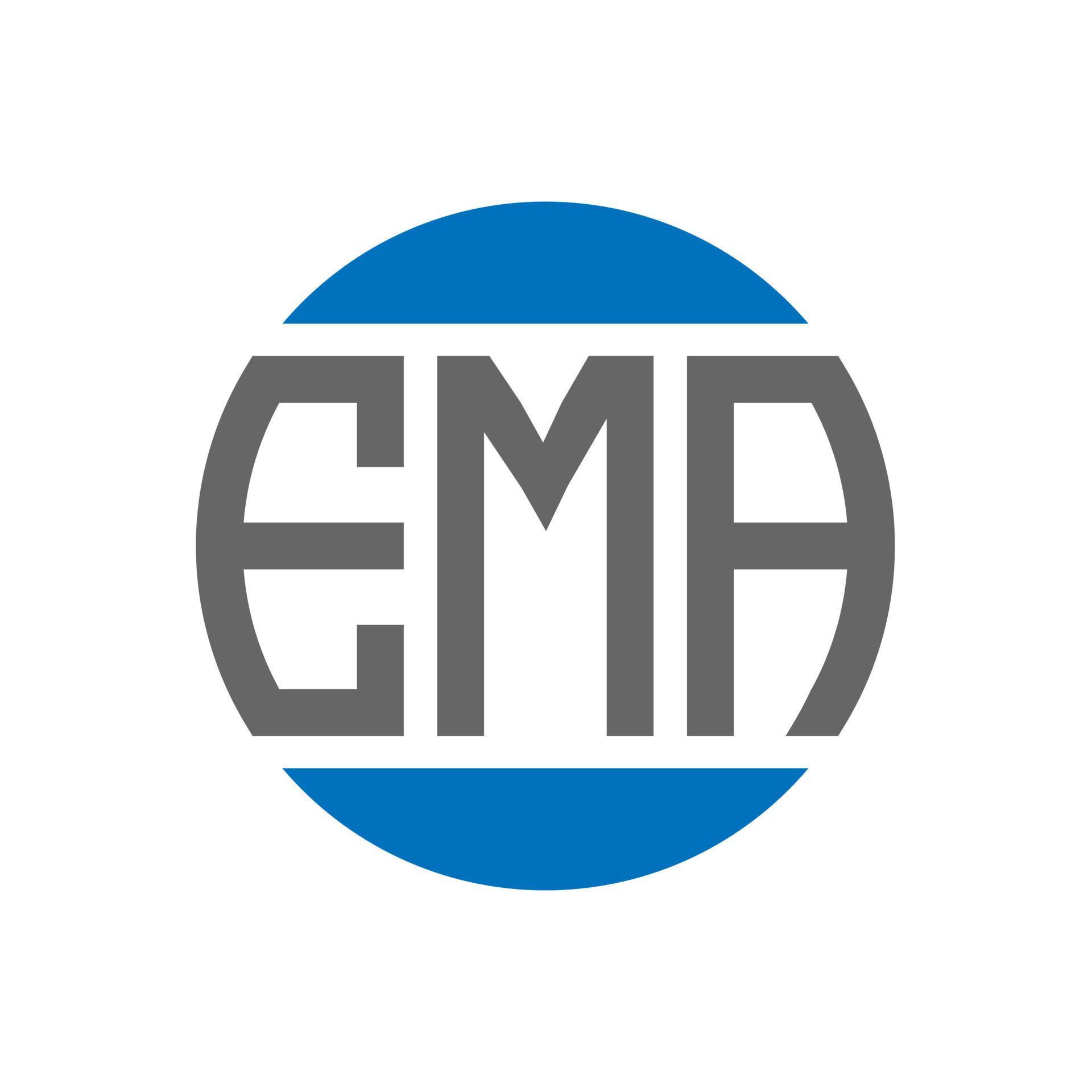 EMA letter logo design on white background. EMA creative initials ... EMA letter logo design on white background. EMA creative initials ...