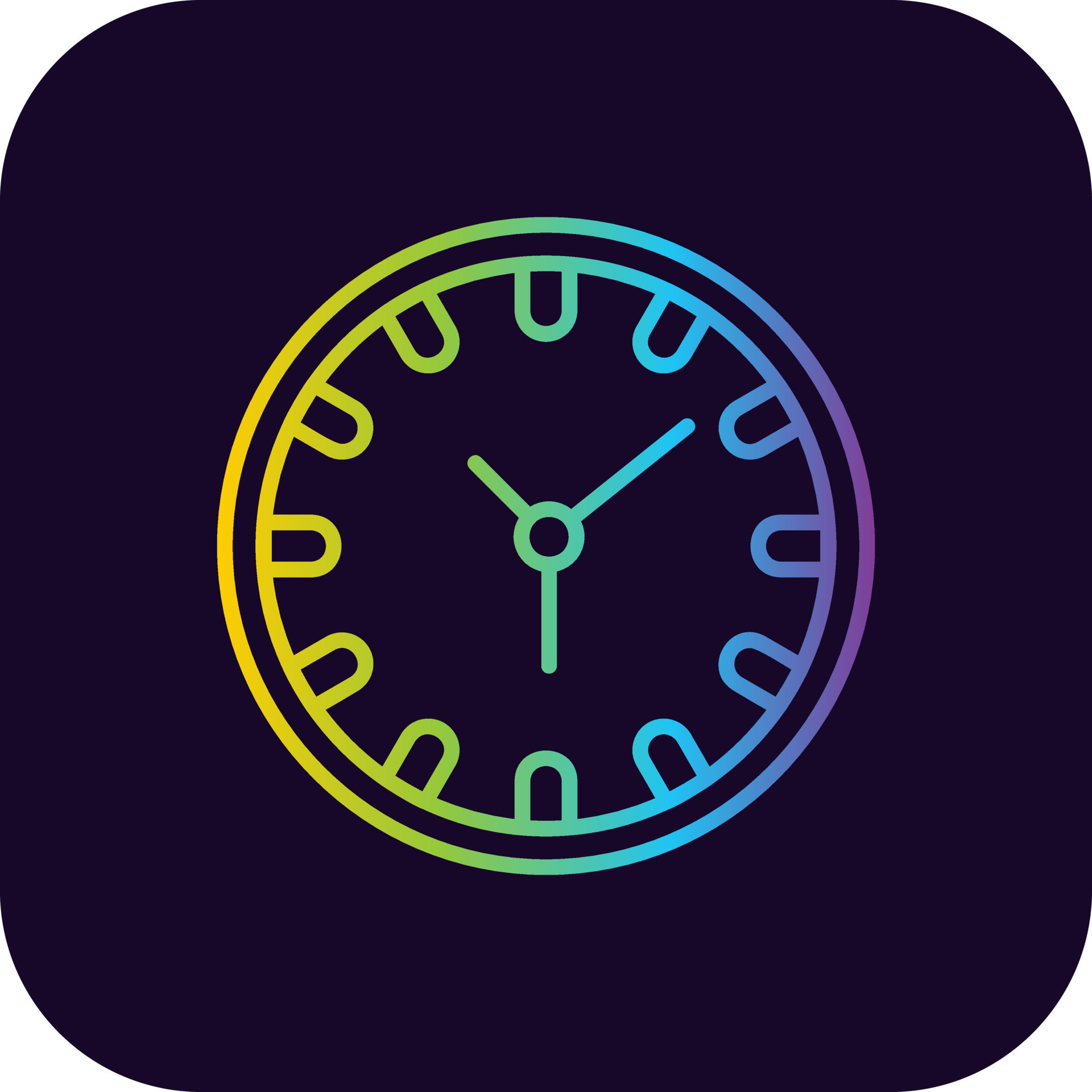 Clock Creative Icon Design 15519657 Vector Art At Vecteezy