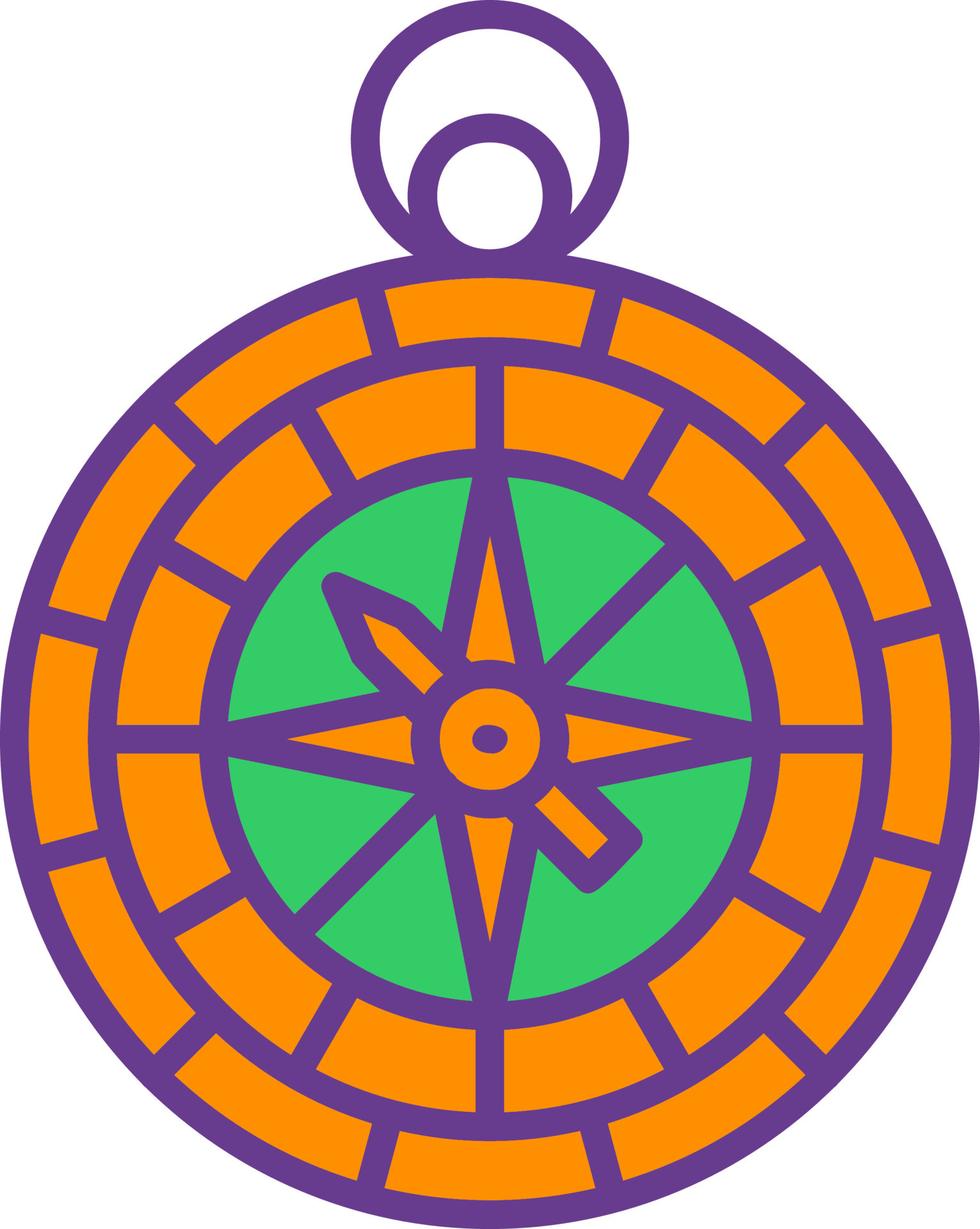 Compass Creative Icon Design 15524744 Vector Art At Vecteezy