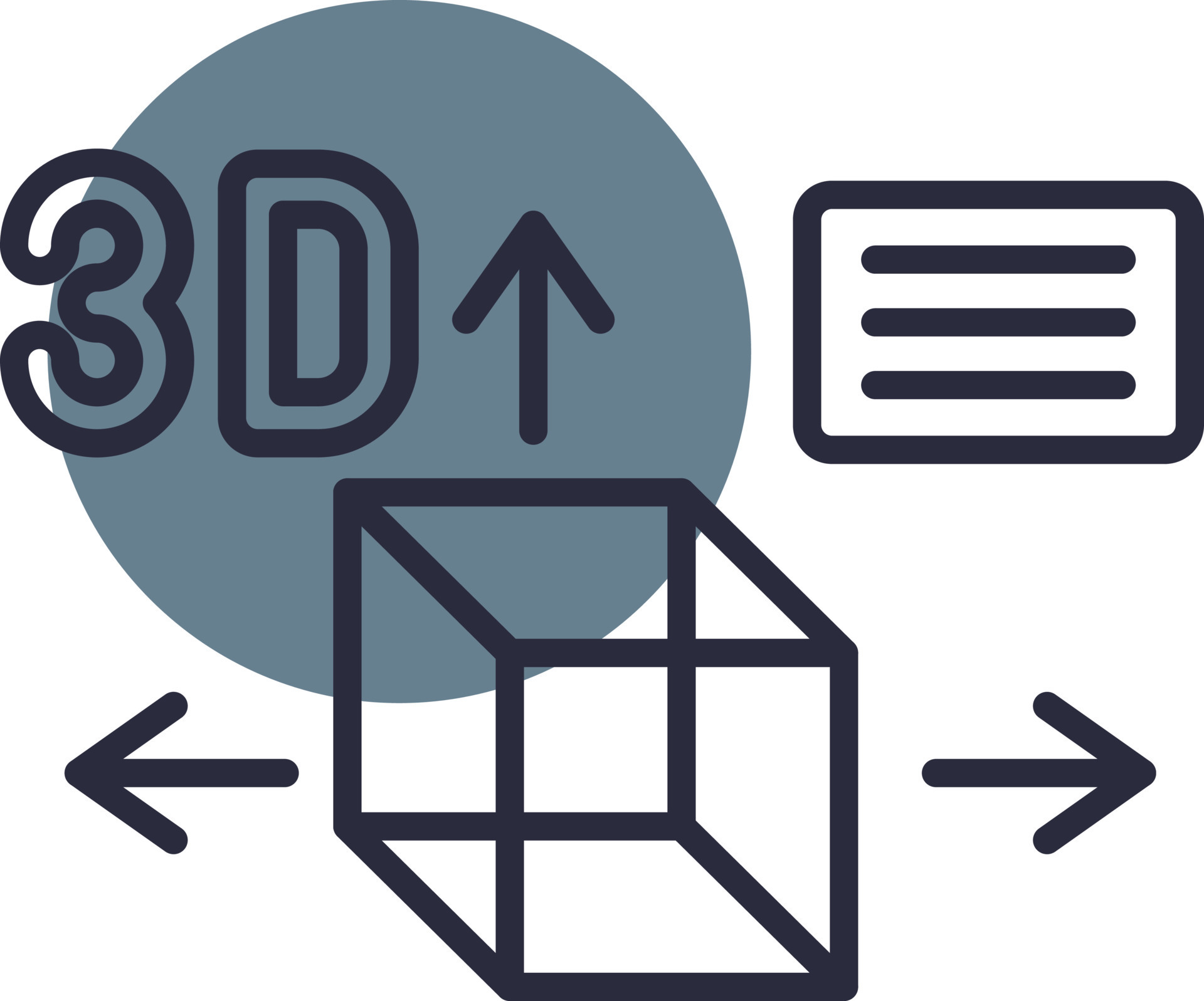 3D Design Creative Icon Design 15526886 Vector Art at Vecteezy