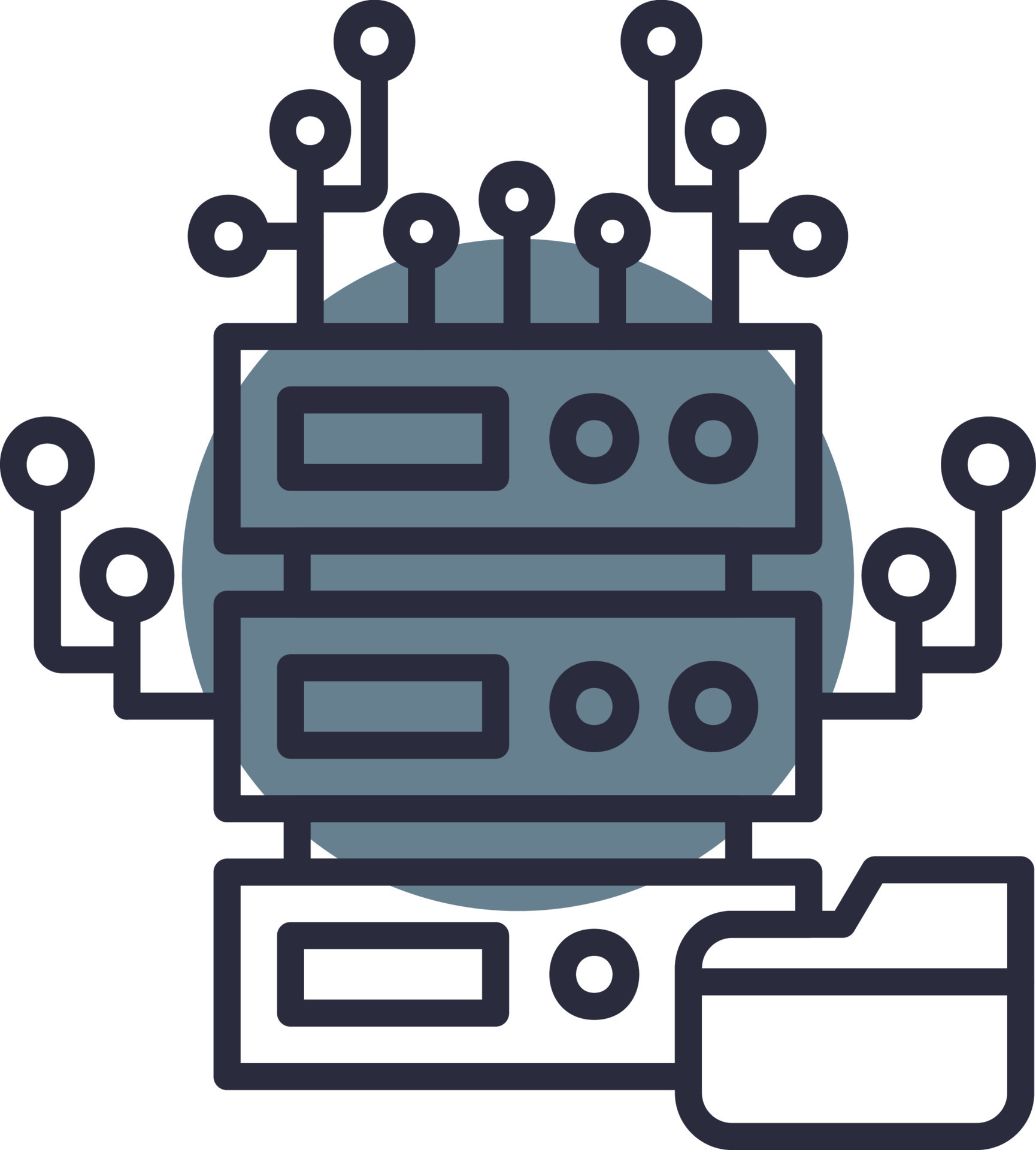 Database Creative Icon Design 15528965 Vector Art At Vecteezy