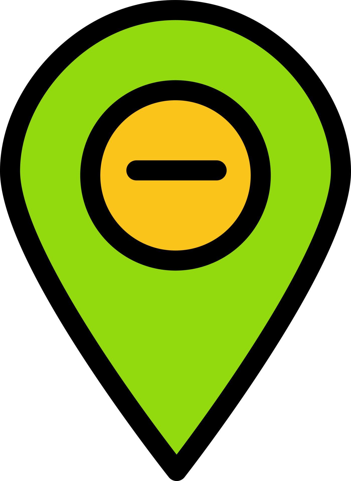 Location Map Marker Pin Flat Color Icon Vector Icon Banner Template