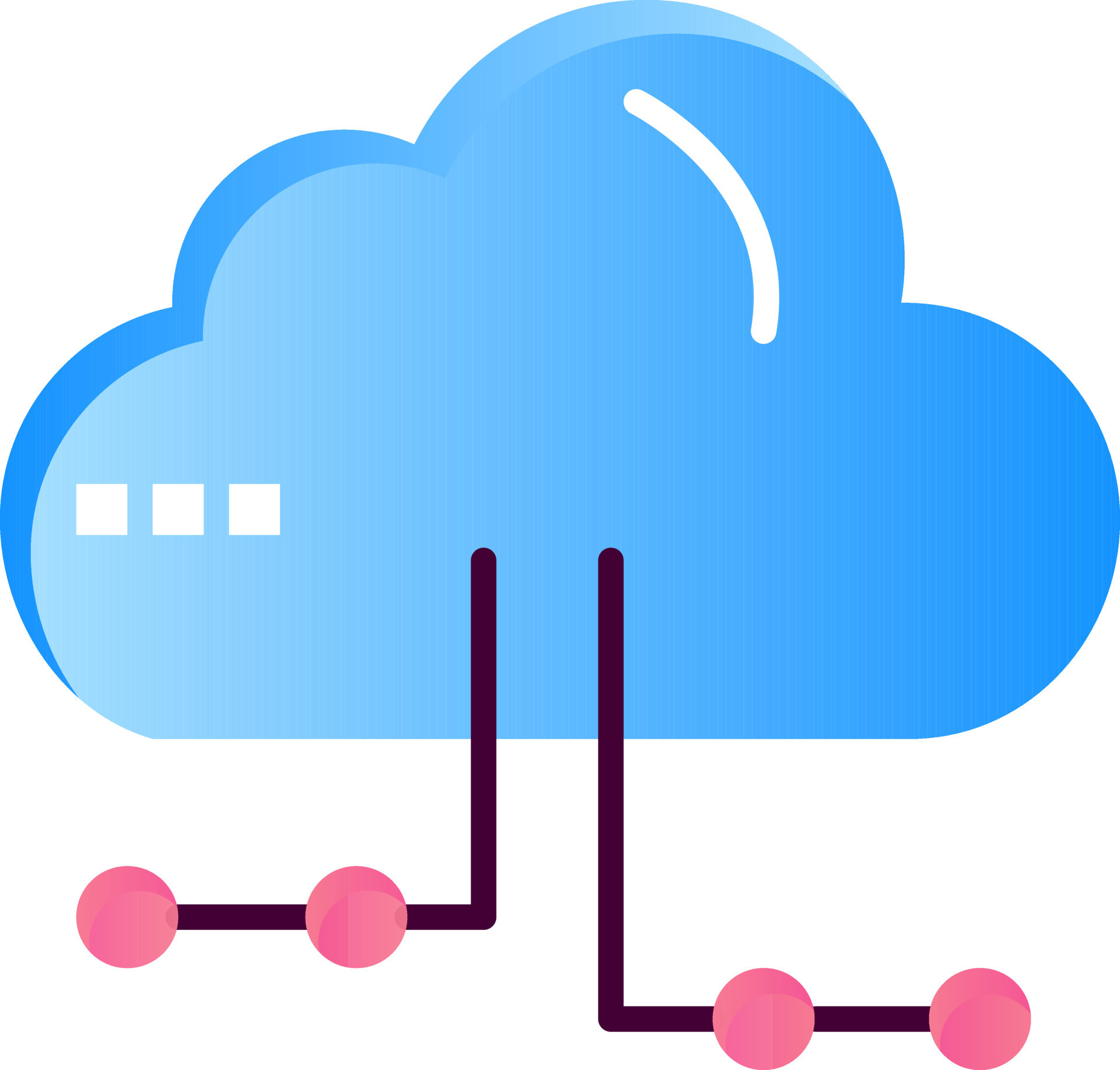 Cloud Share Computing Network Flat Color Icon Vector Icon Banner Template 15532221 Vector Art At