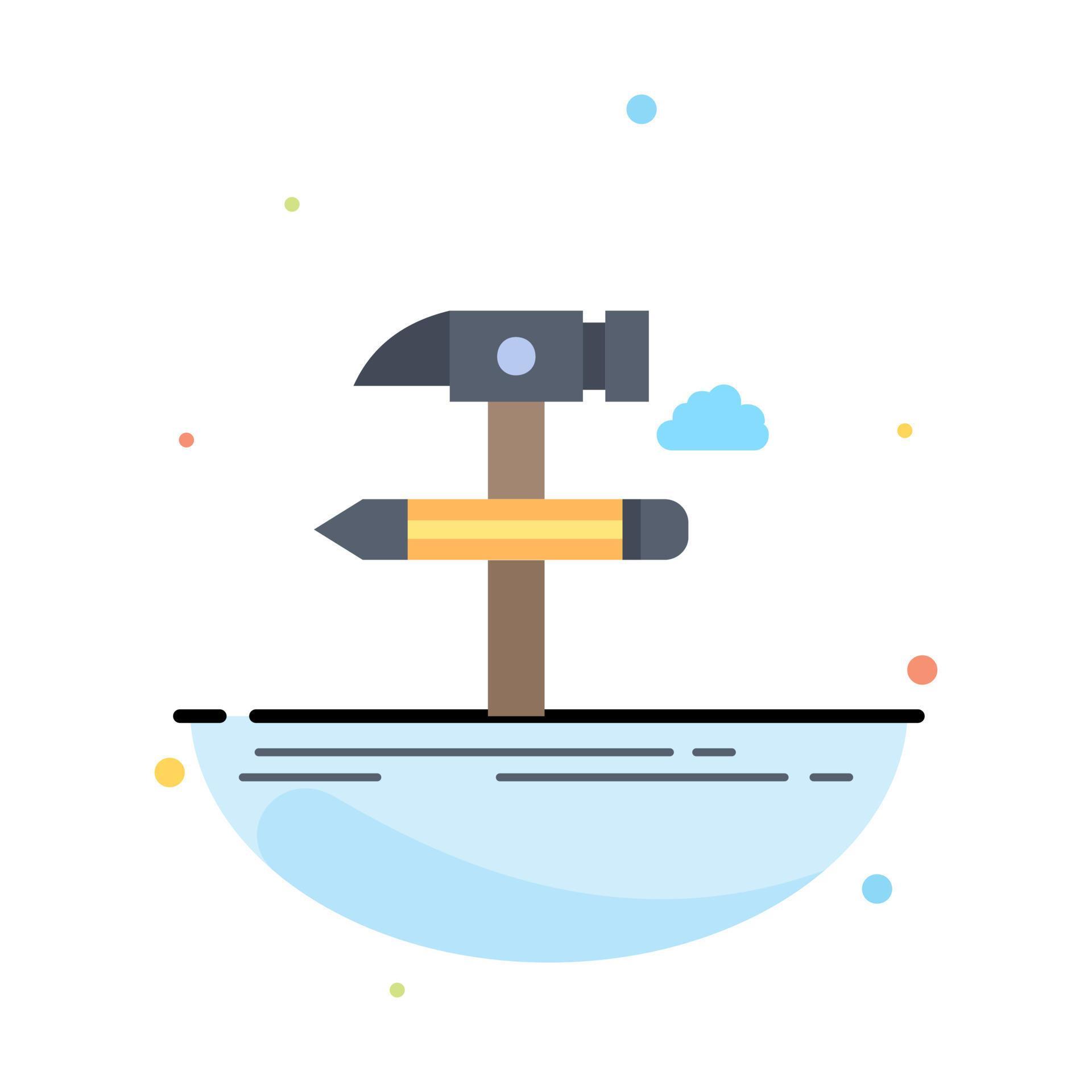 Build design develop tool tools Flat Color Icon Vector 15532296 Vector ...