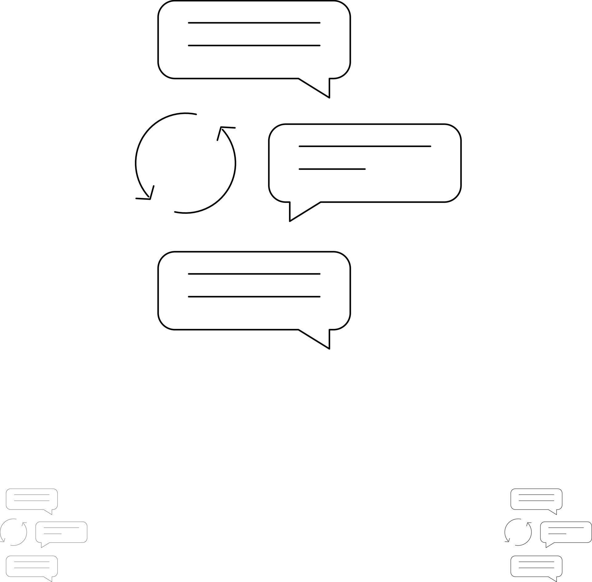 Chat Chatting Conversation Dialogue Auto Robot Bold And Thin Black Line