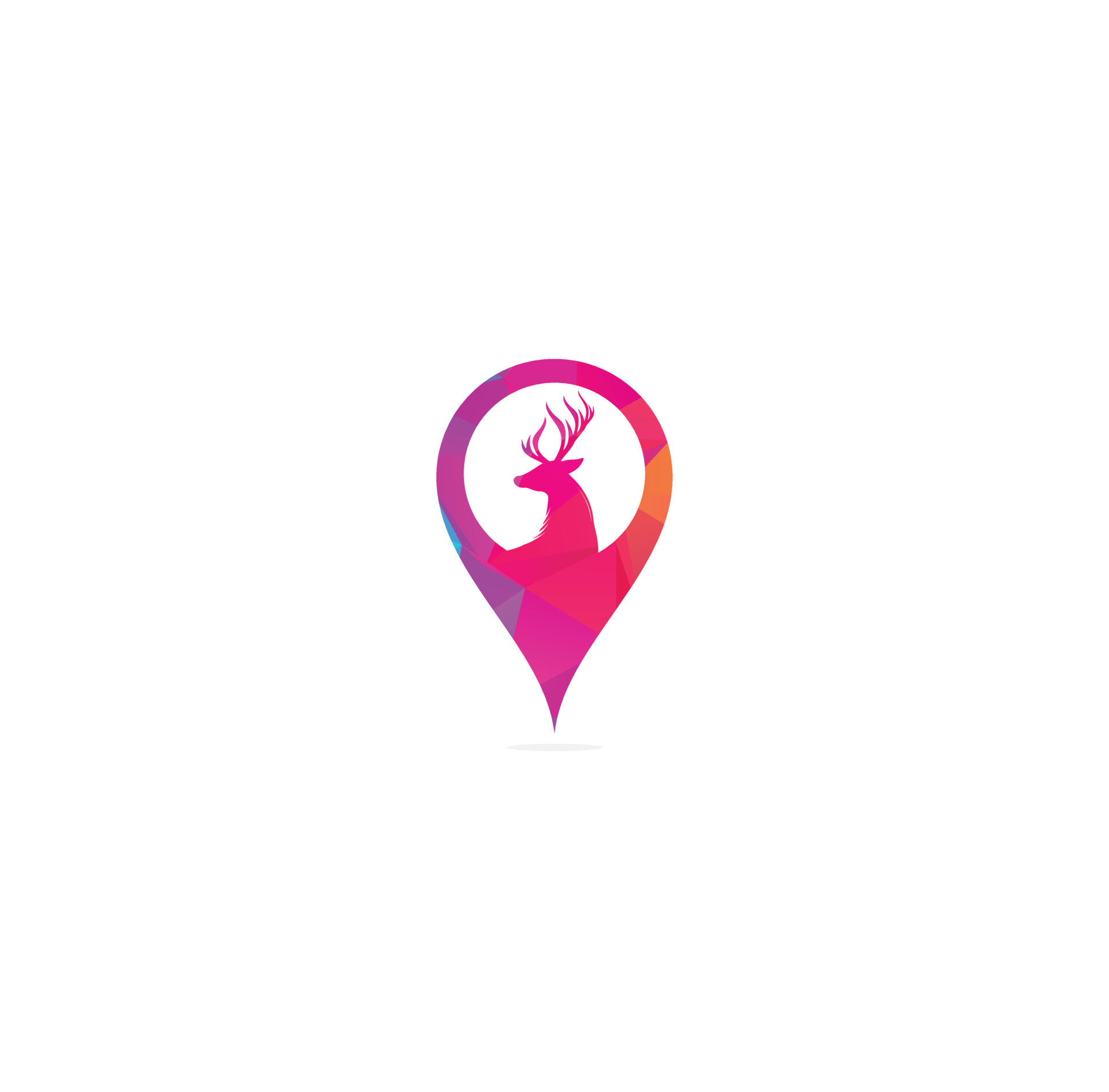Deer and map pointer logo design. Deer locator logo design. 15535780 ... Deer and map pointer logo design. Deer locator logo design. 15535780 ...