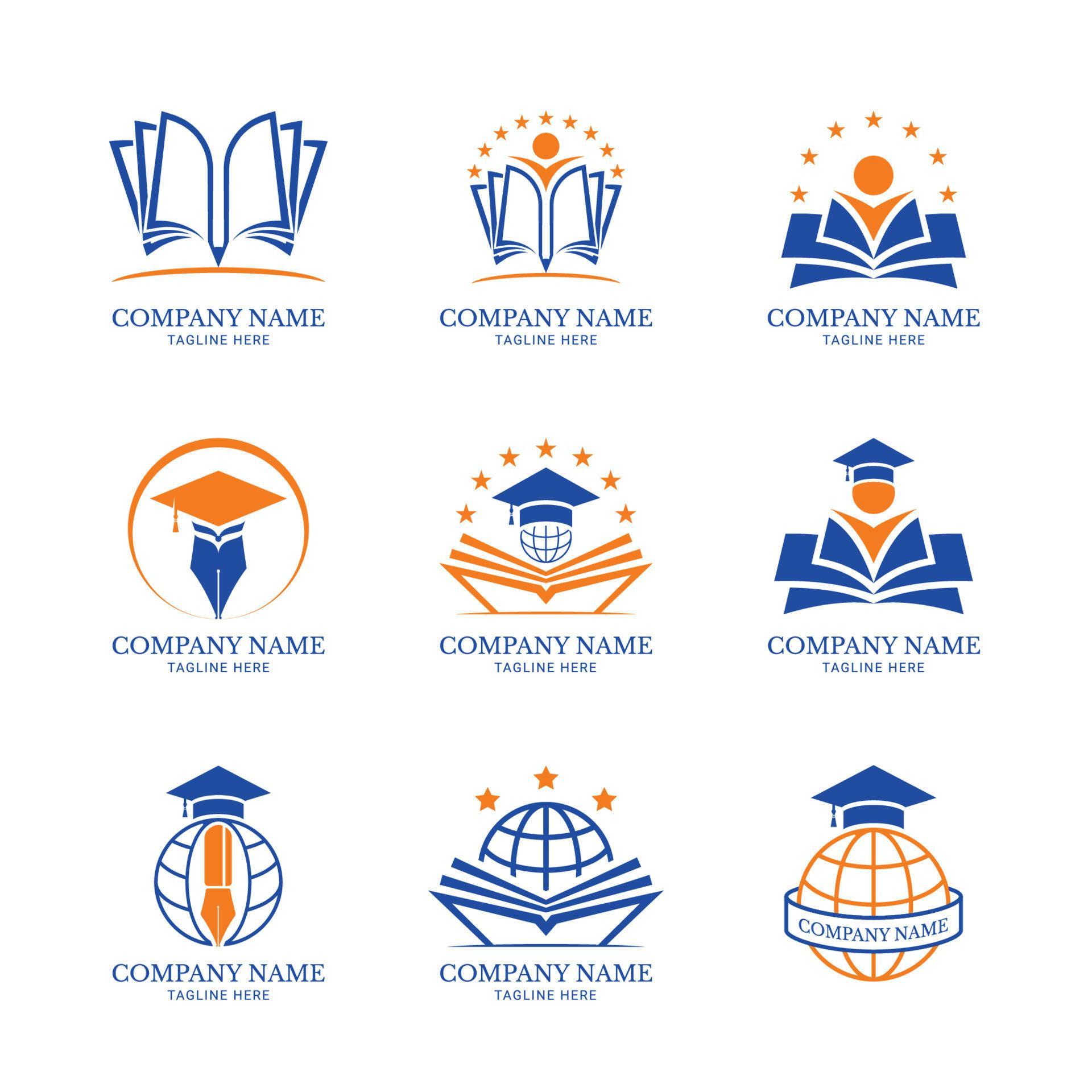 Education Logo Collection 15536088 Vector Art at Vecteezy