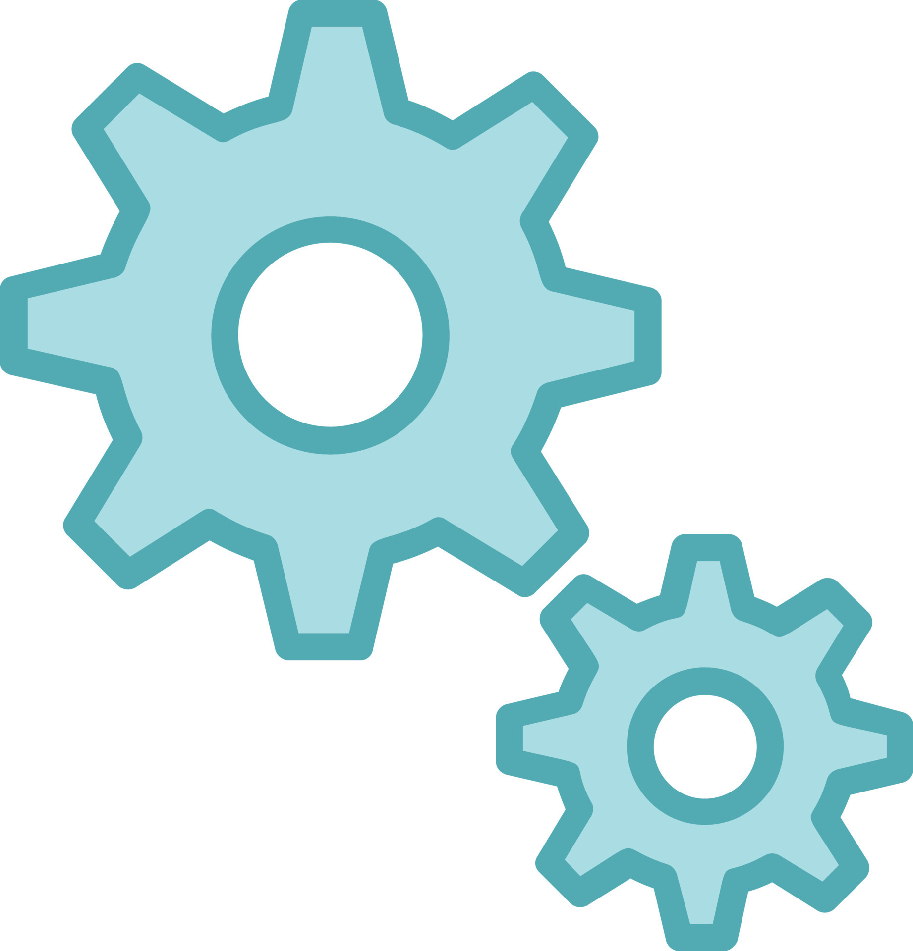 Gears Vector Icon 15538688 Vector Art at Vecteezy