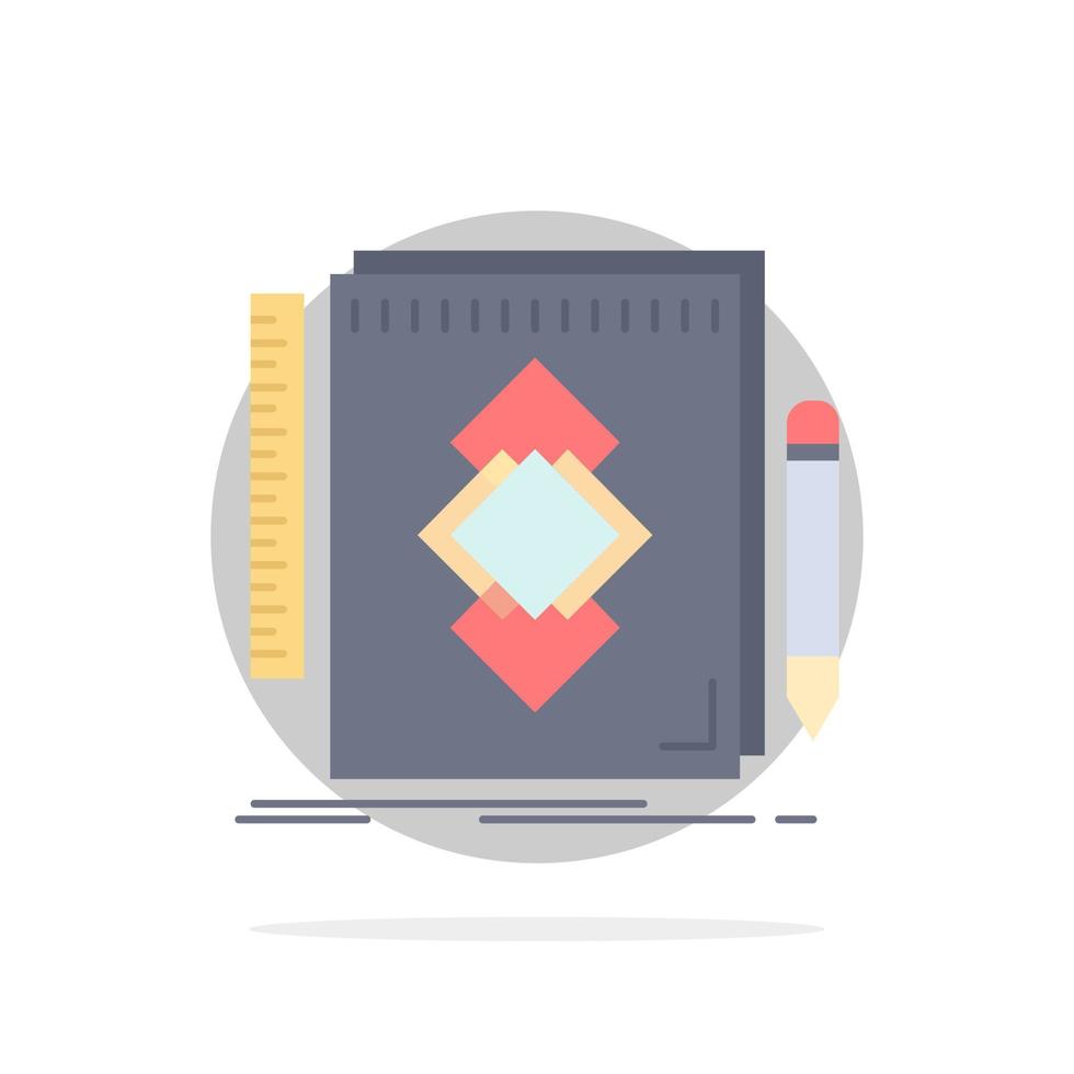 Design Tool Identity Draw Development Flat Color Icon Vector 15540838 Vector Art At Vecteezy